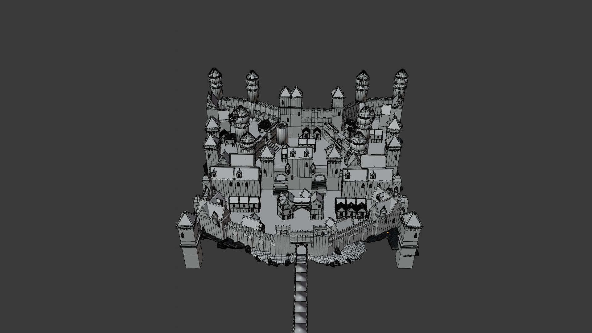 3D Medieval Castle Model - TurboSquid 1824970