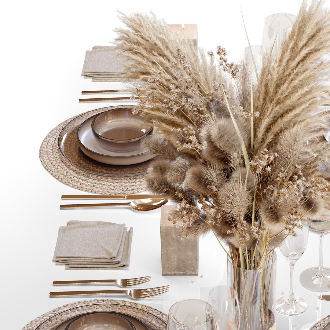 Table setting 39 3D model - TurboSquid 2173269