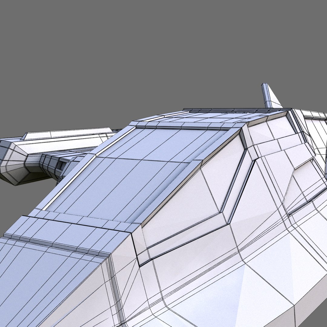 Space Fighter Fi 3d Dxf