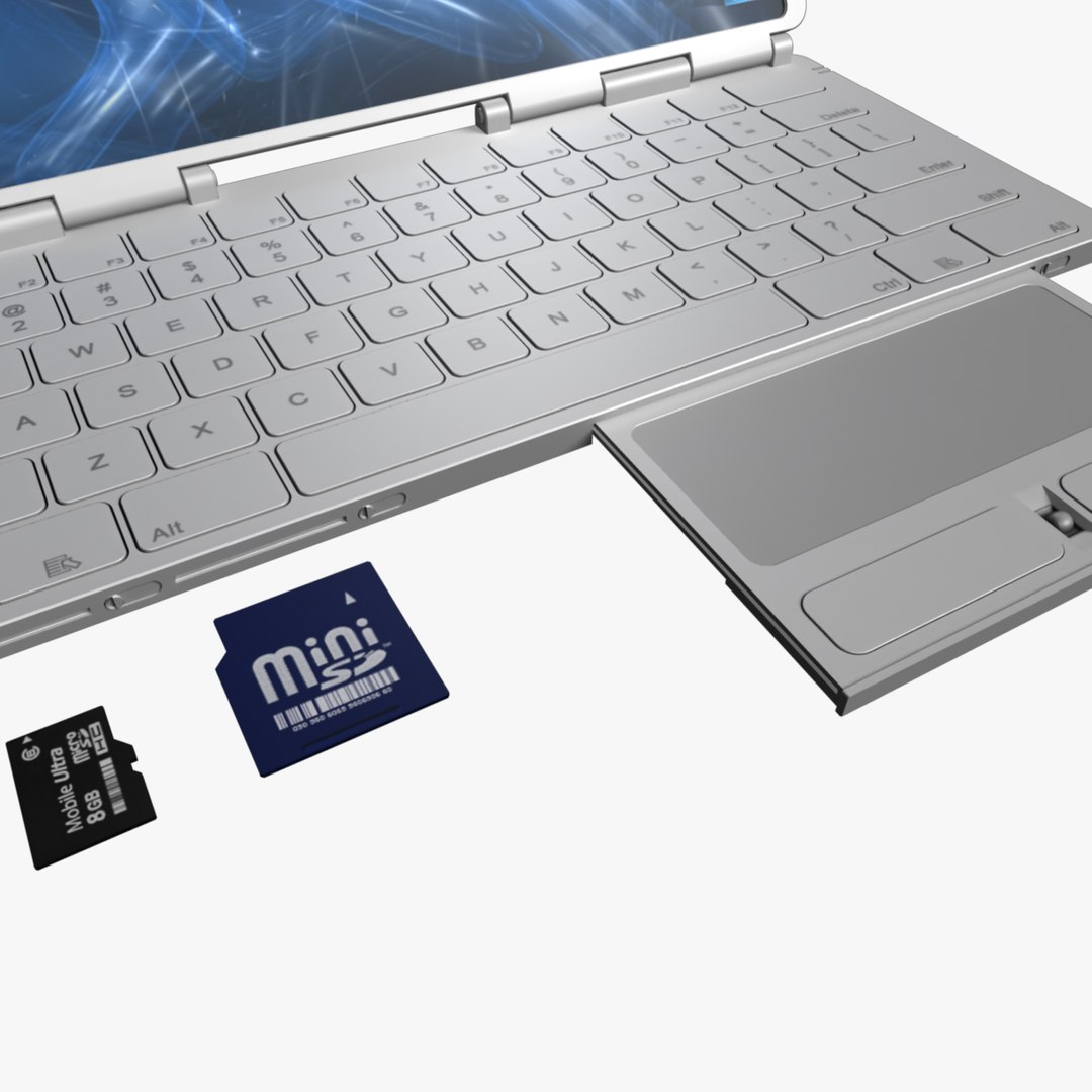 Mini Laptop Concept Computer Screen 3d Obj