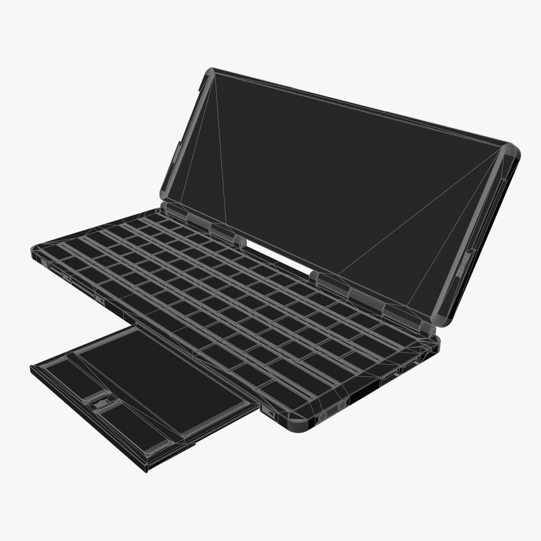 Mini Laptop Concept Computer Screen 3d Obj