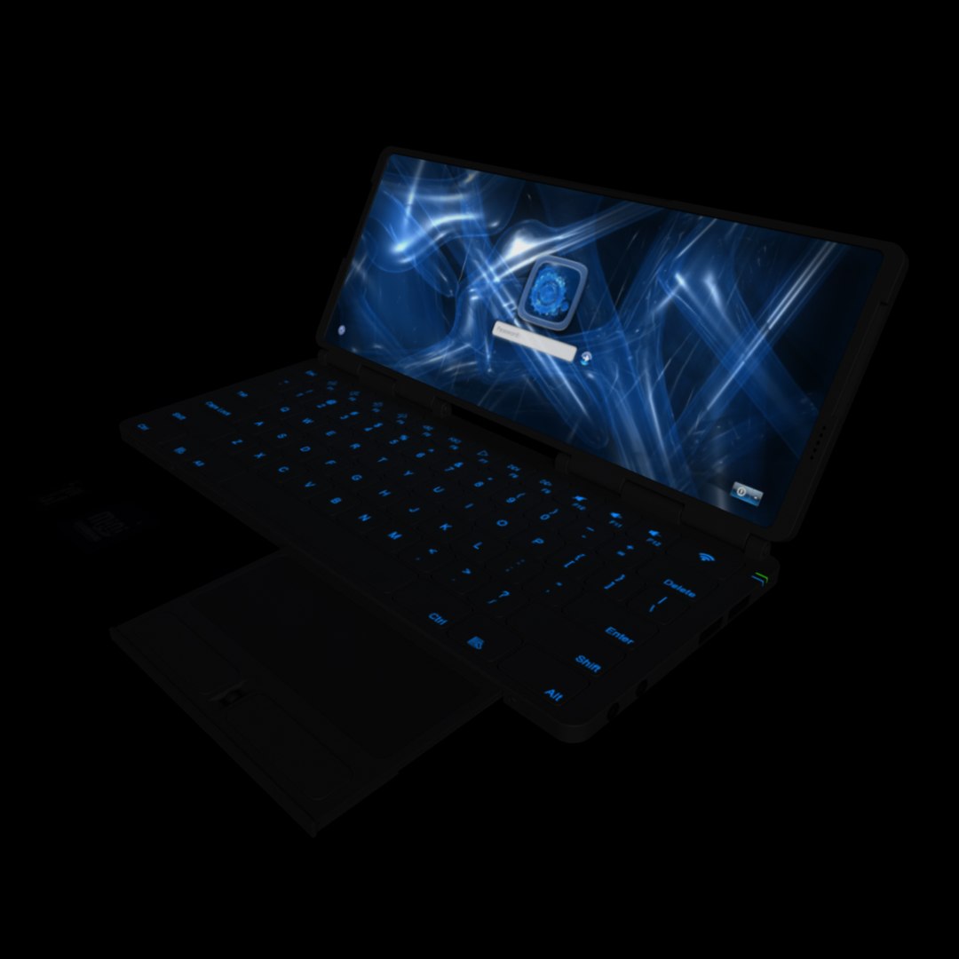 Mini Laptop Concept Computer Screen 3d Obj