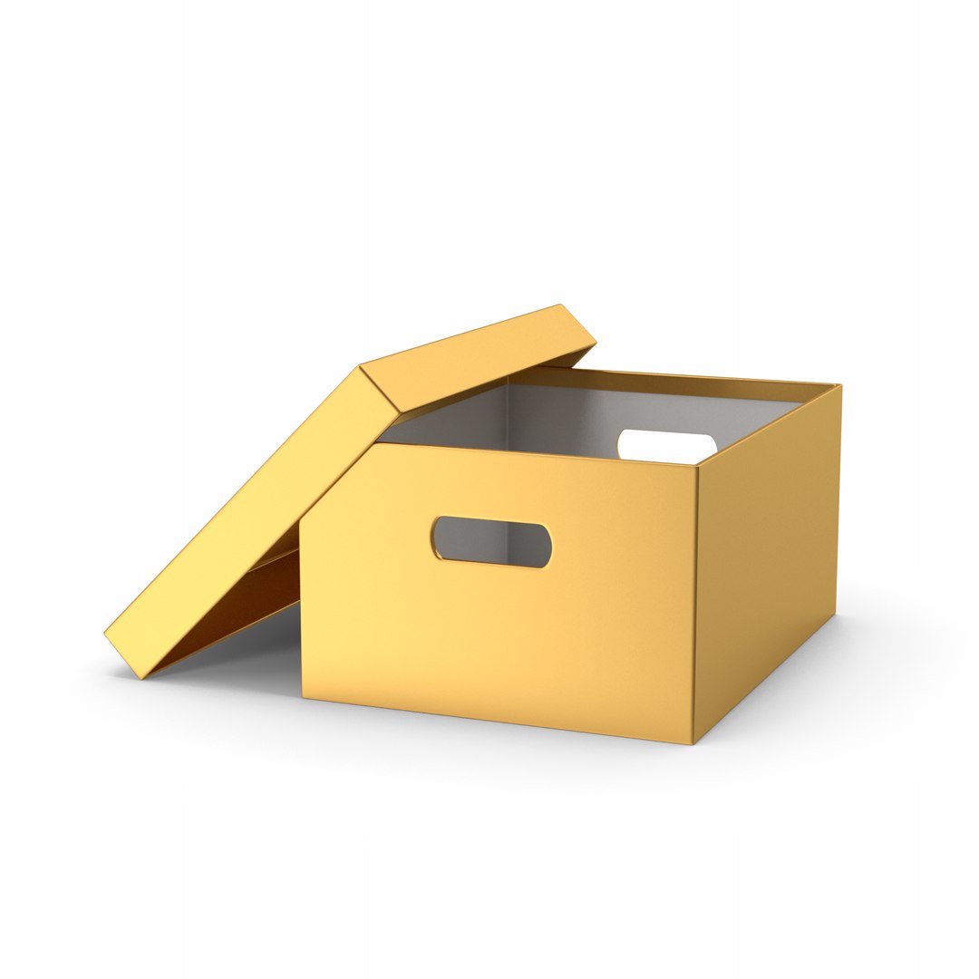 Gold Box 3D model - TurboSquid 1858161