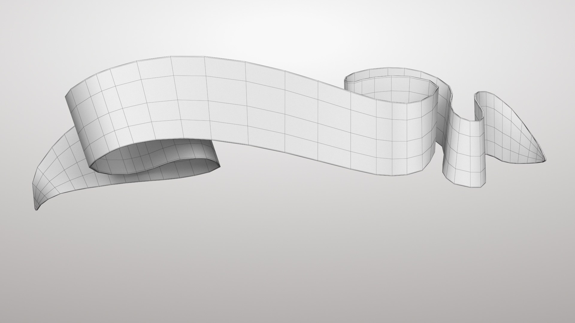 Ribbon Banner 08v Pbr 3d Model Turbosquid 1974681