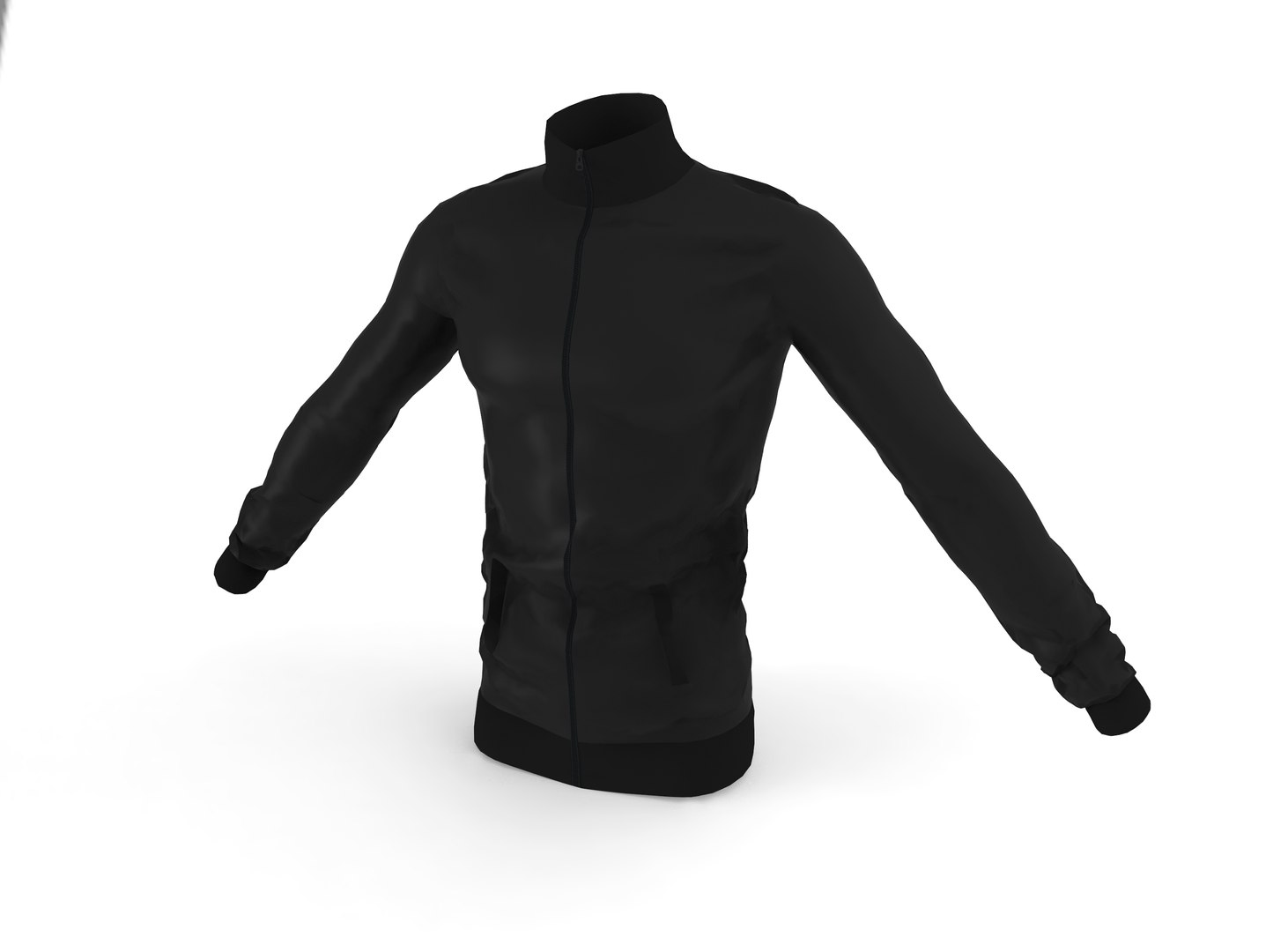 Jacket black model - TurboSquid 1240439