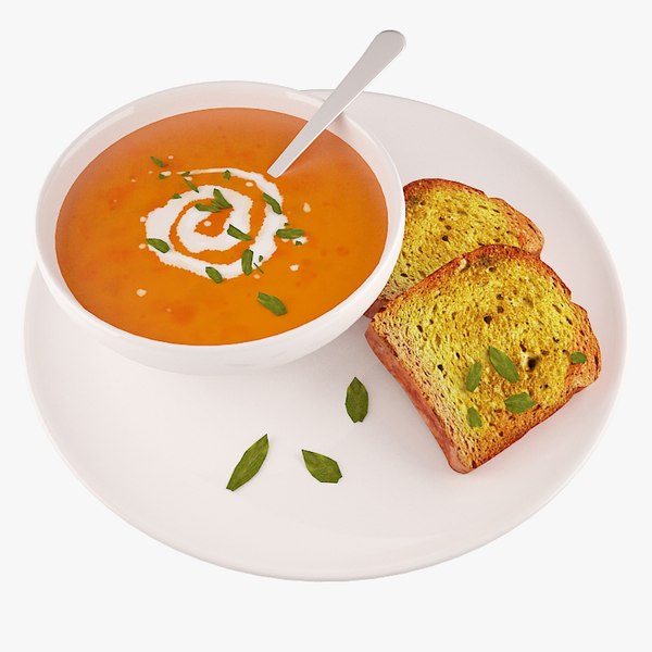 3d model food soup