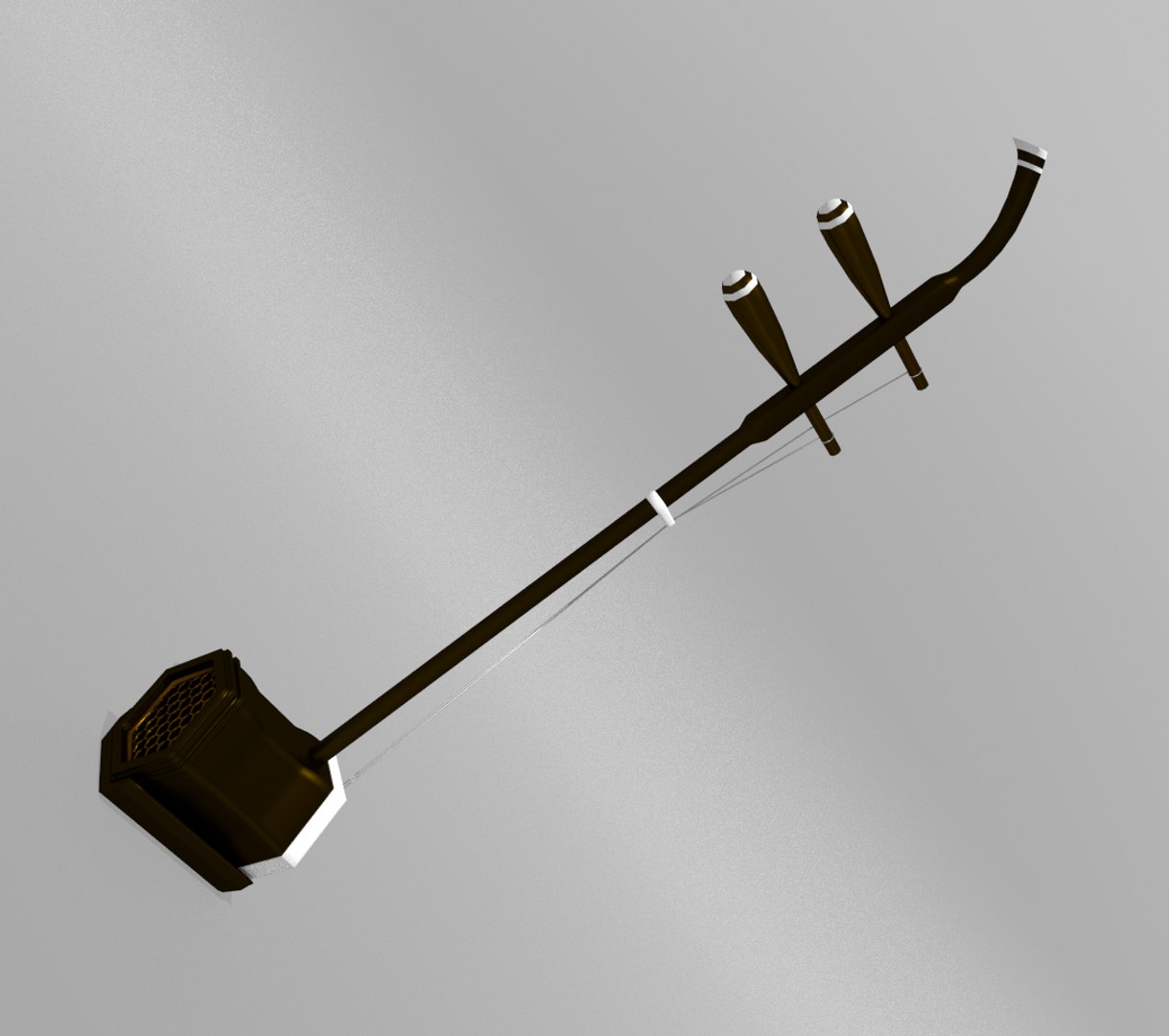 3d Erhu Traditional Chinese Model