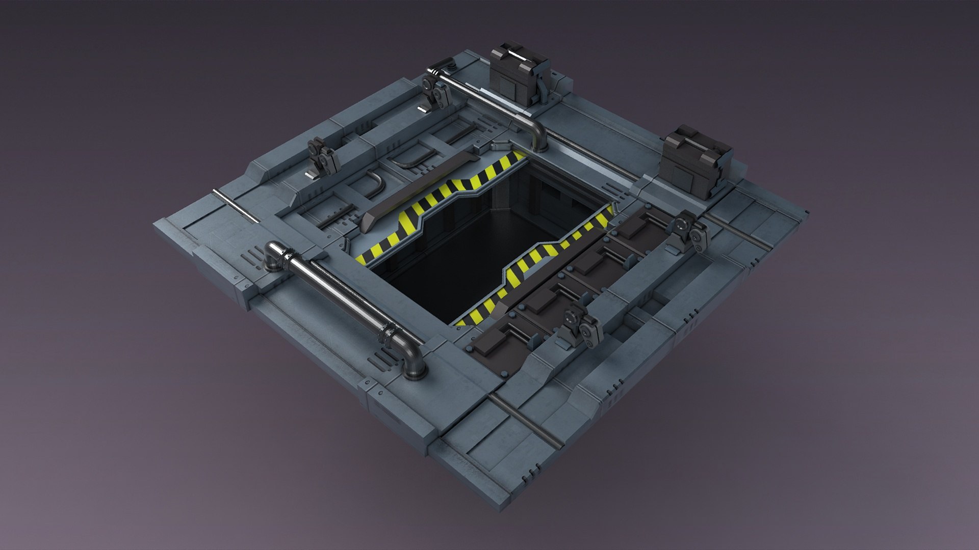 Sci-fi Strobe Capsule Cabin Deck Console Elevator 3D Model - TurboSquid ...