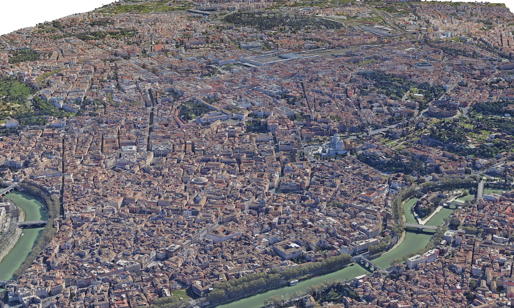 3D Rome Downtown Model - TurboSquid 2130638