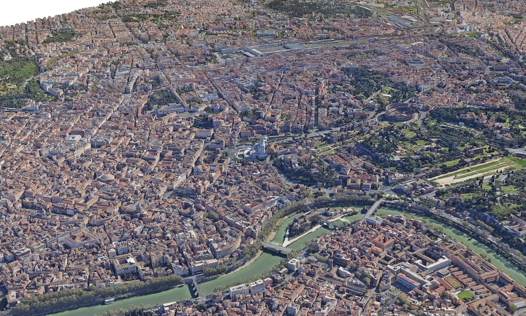3D Rome Downtown Model - TurboSquid 2130638