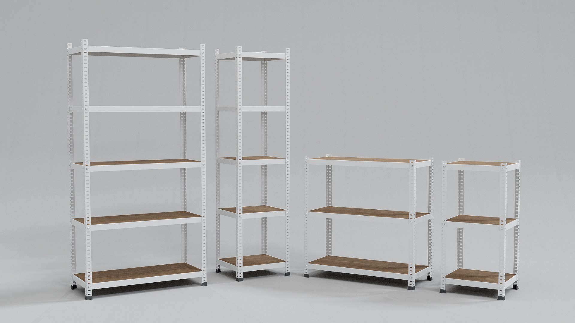 3D Shelving Unit - Multiple Sizes - TurboSquid 2083224
