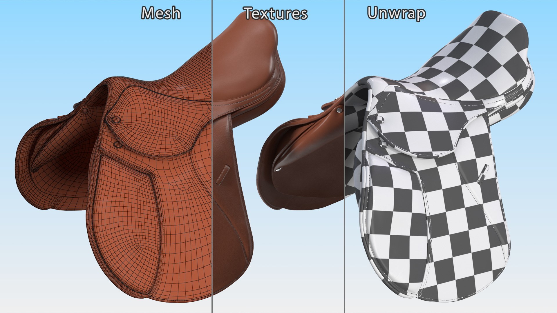All Purpose Saddle 3D Model - TurboSquid 2167647