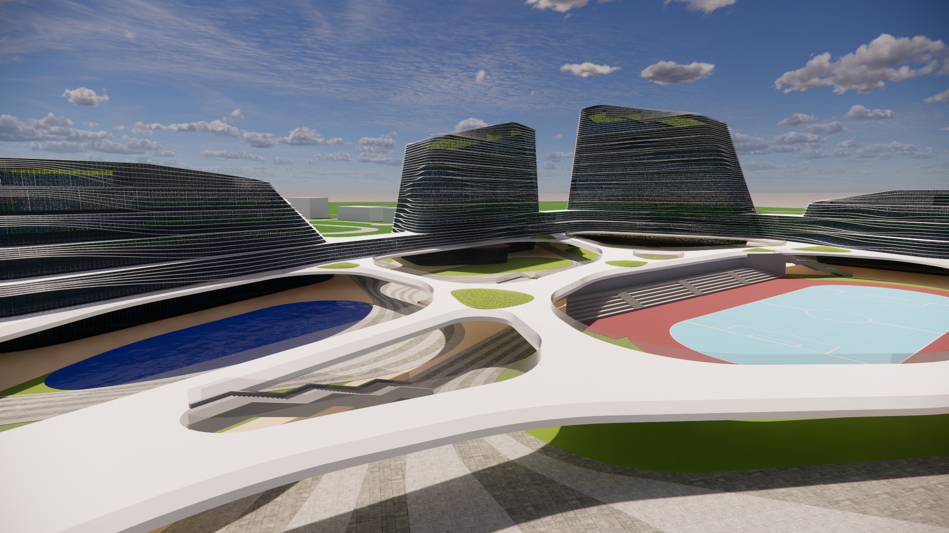 Modern City Block -A9 3D Model - TurboSquid 2379756