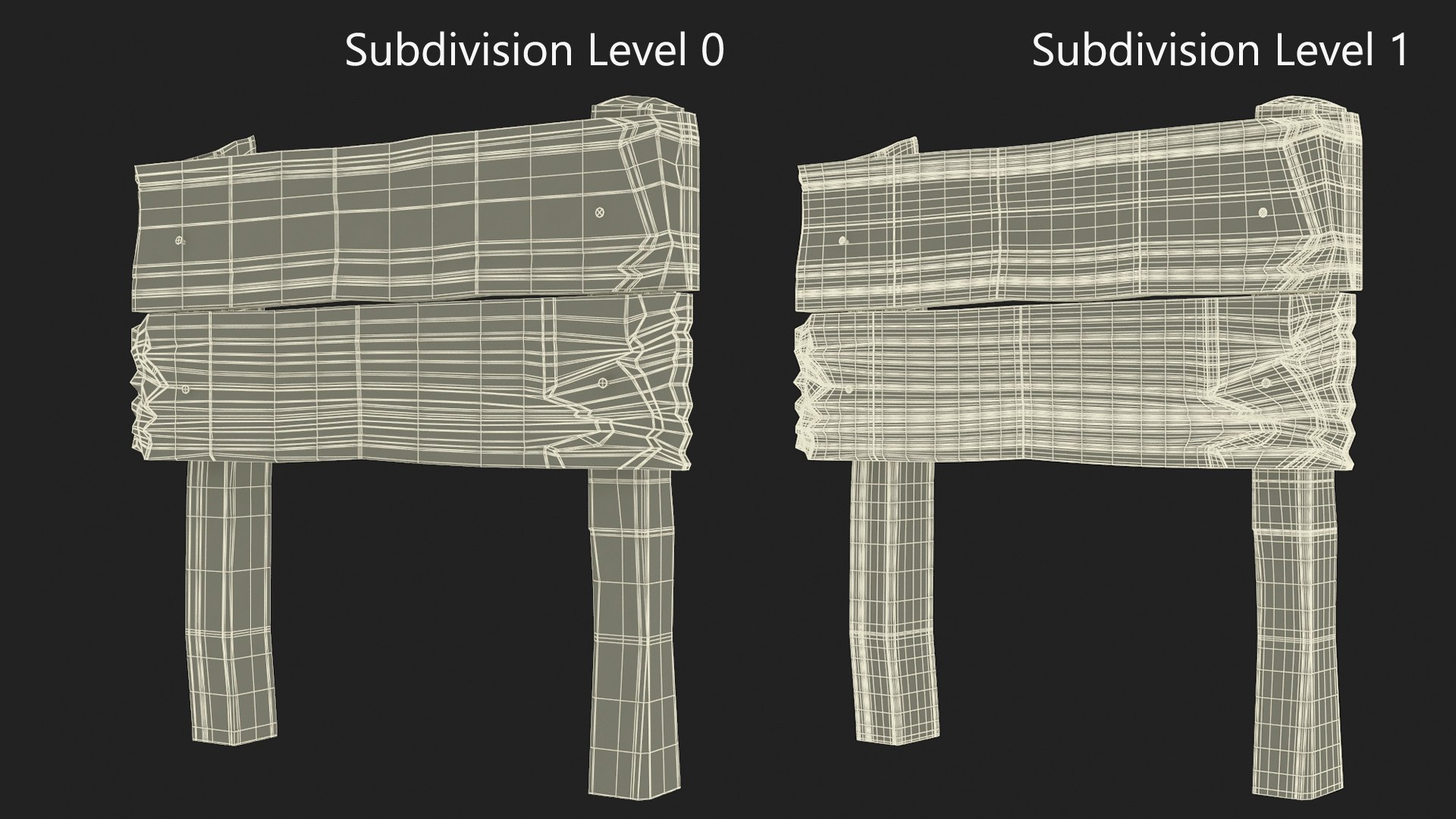 3D model Old Wooden Road Sign Board - TurboSquid 2113694