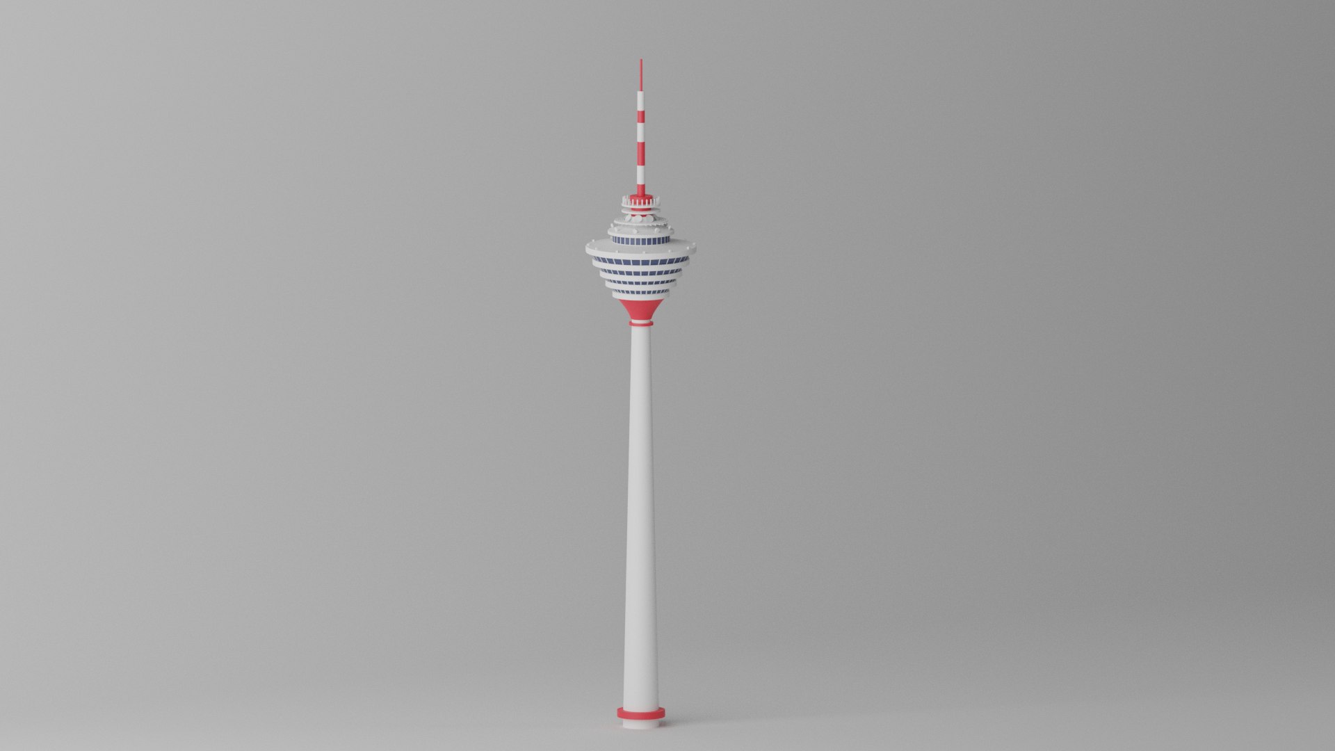 3D Malaysia Kuala Lumpur Tower Landmark Model - TurboSquid 1796291