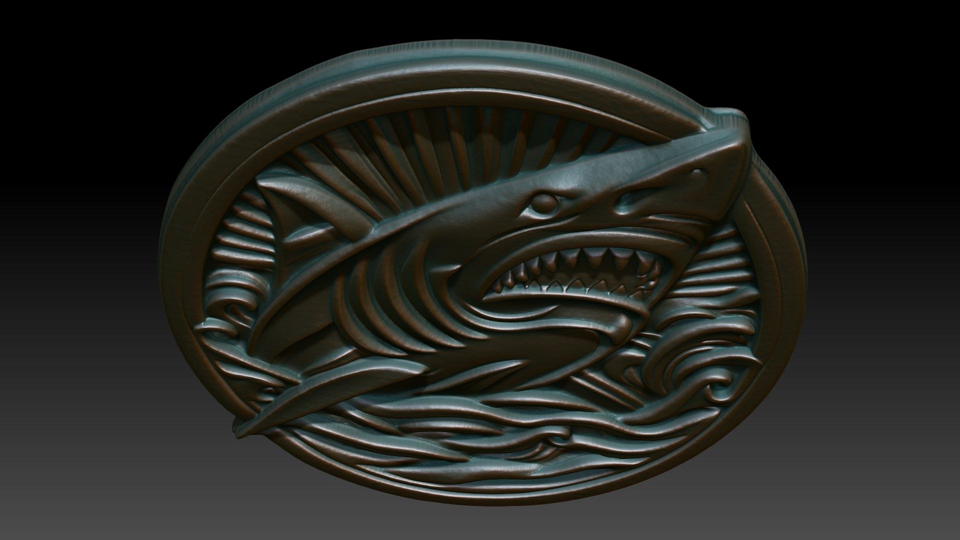 Shark Basrelief 240601 3D Model - TurboSquid 2363017