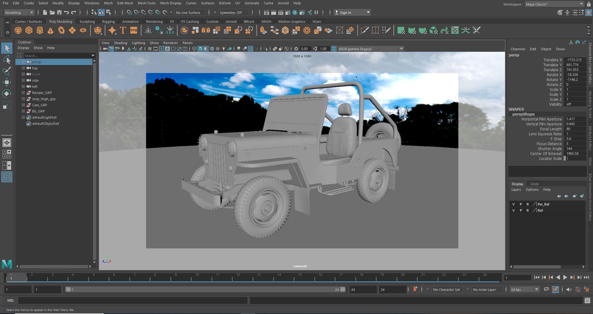 Willy Jeep 3D Model - TurboSquid 2490470
