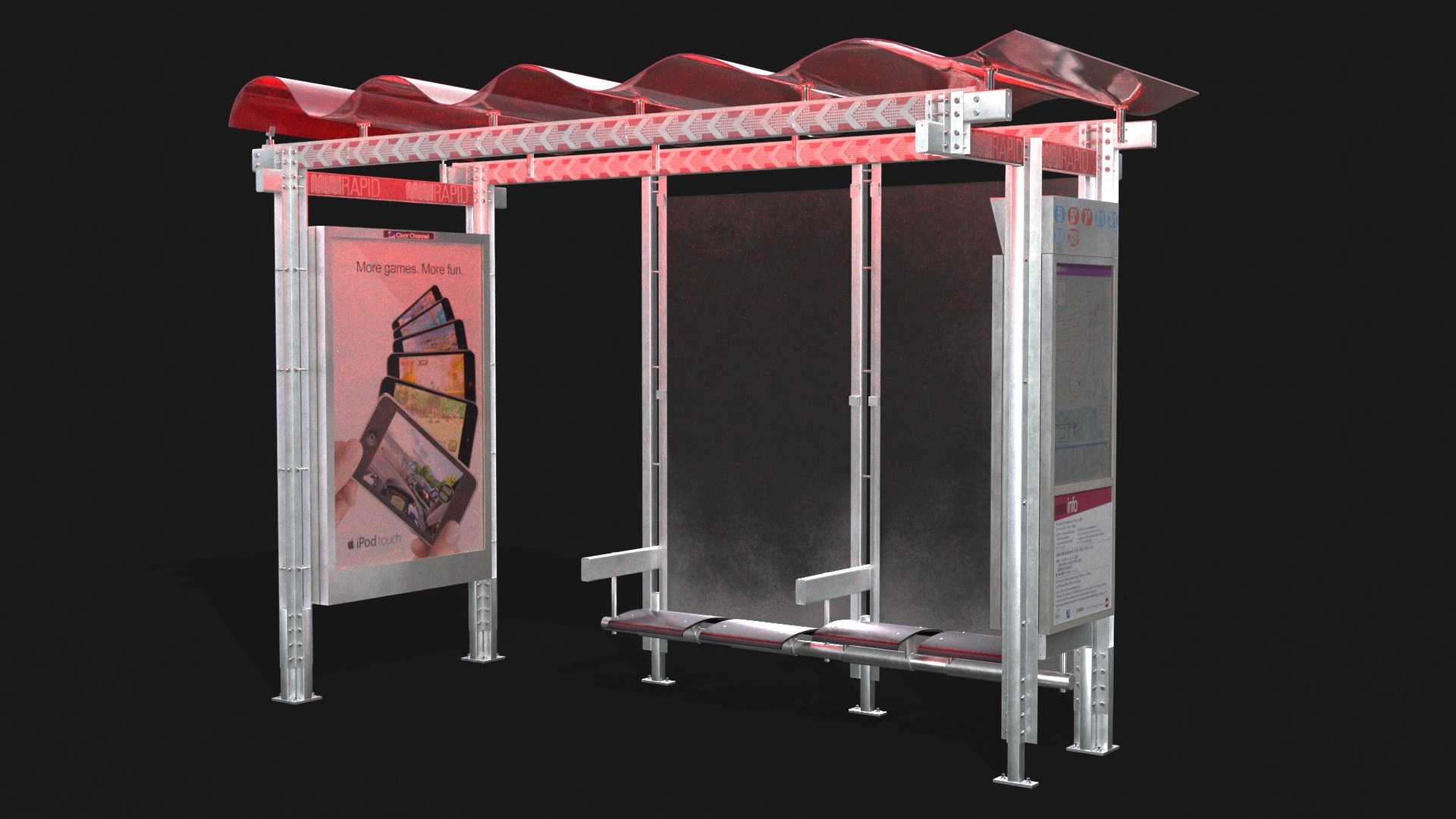 Bus Stop In San Francisco 3D Model - TurboSquid 1811574