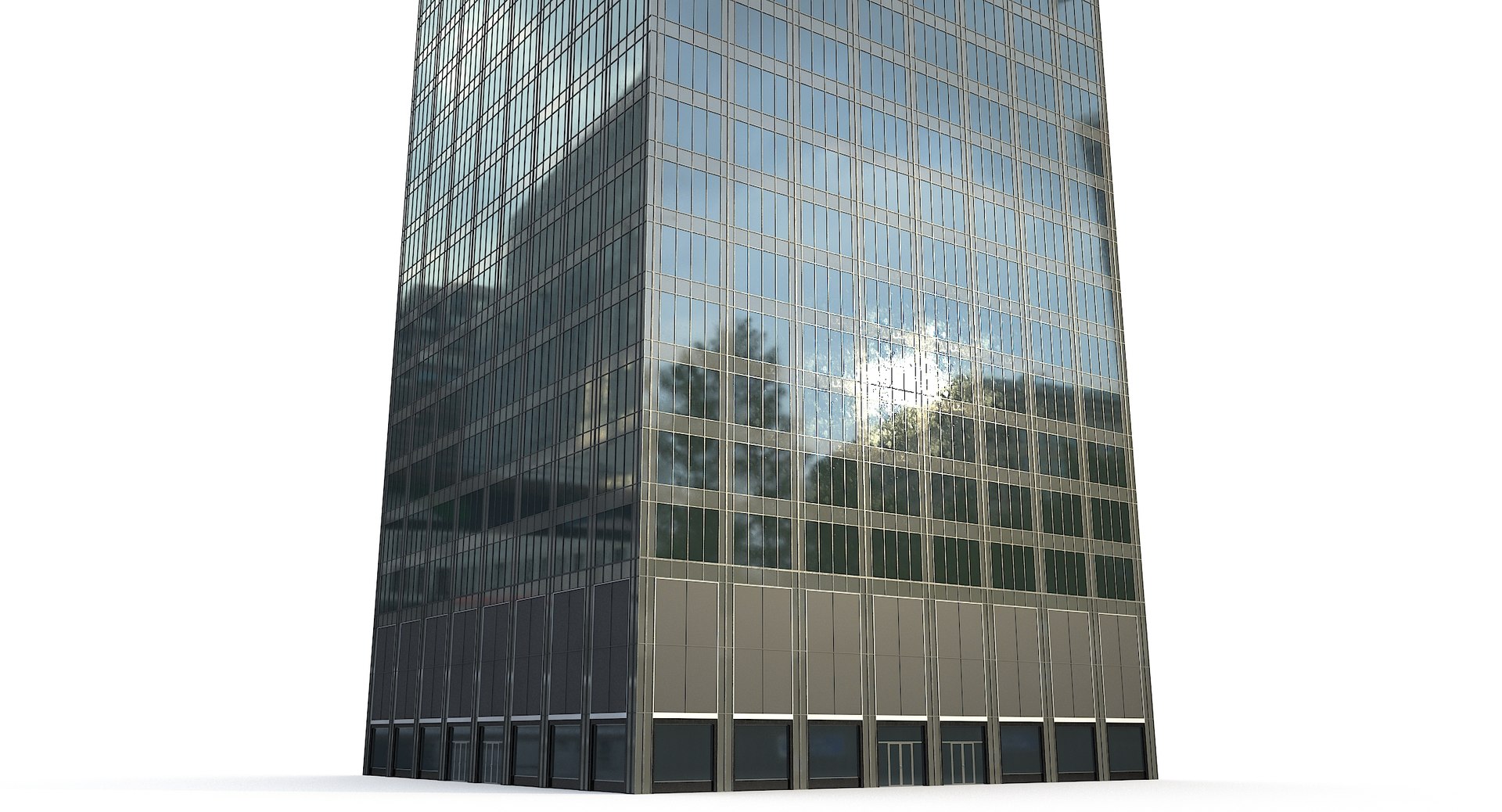 3D 7 Glass Building Modules 01 Model - TurboSquid 1883284