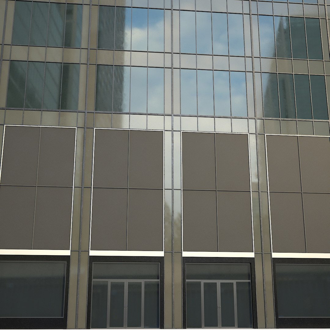 3D 7 Glass Building Modules 01 Model - TurboSquid 1883284