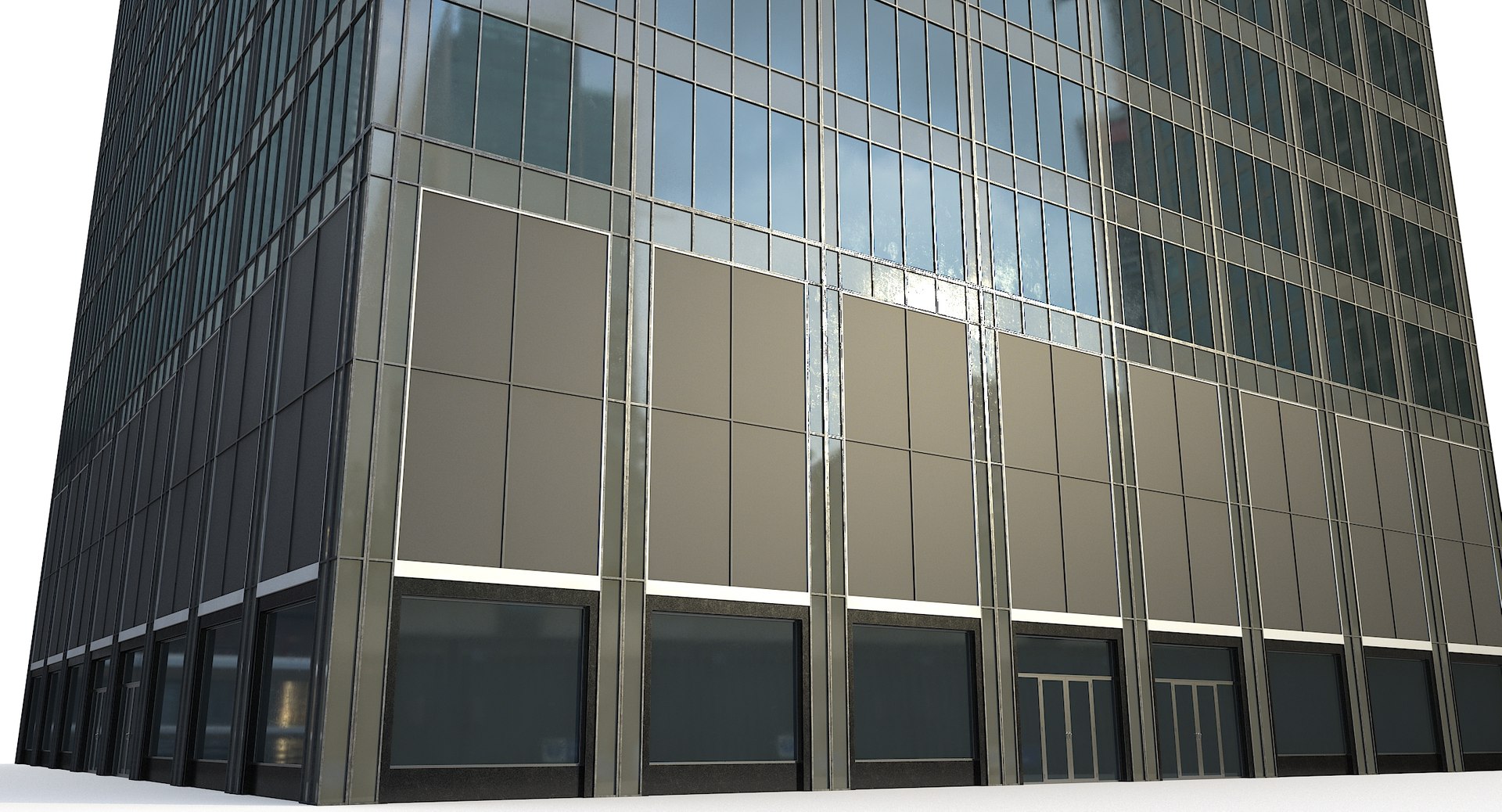 3D 7 Glass Building Modules 01 Model - TurboSquid 1883284