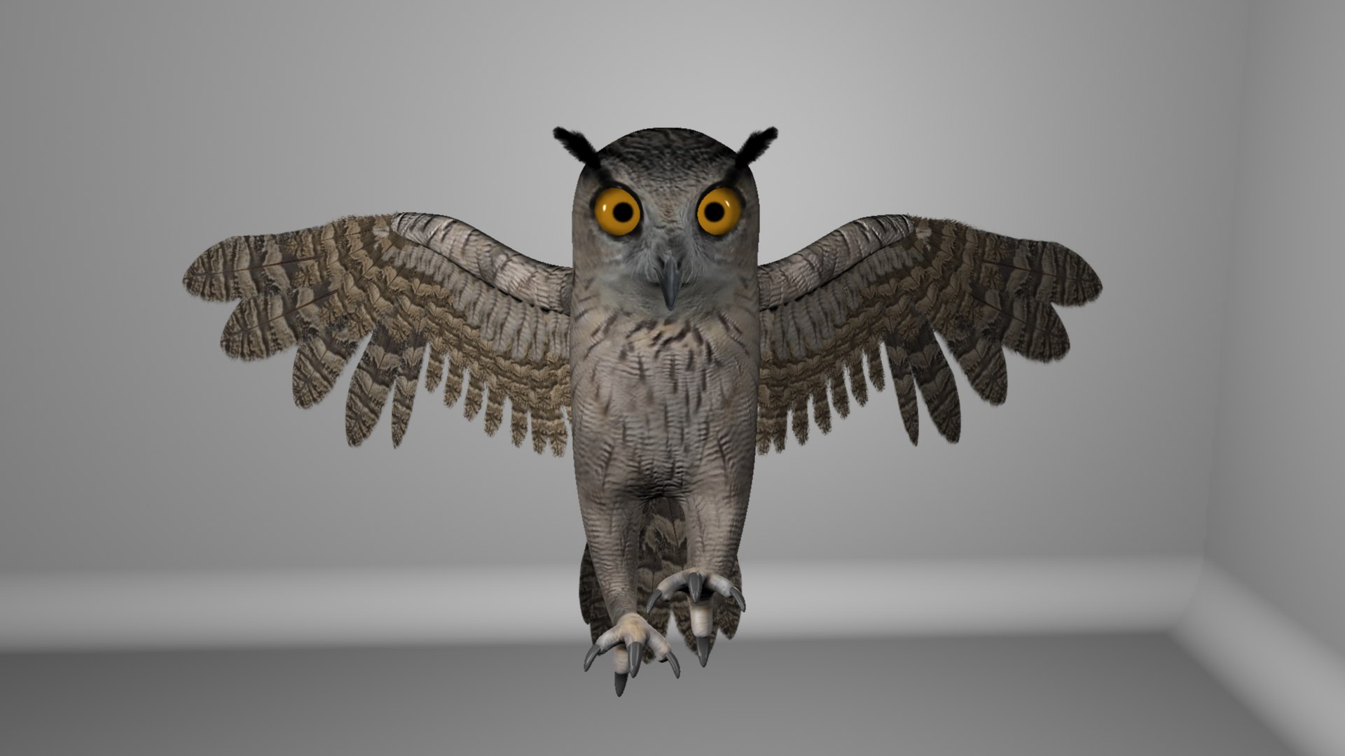 Owl 3D Model - TurboSquid 1372225