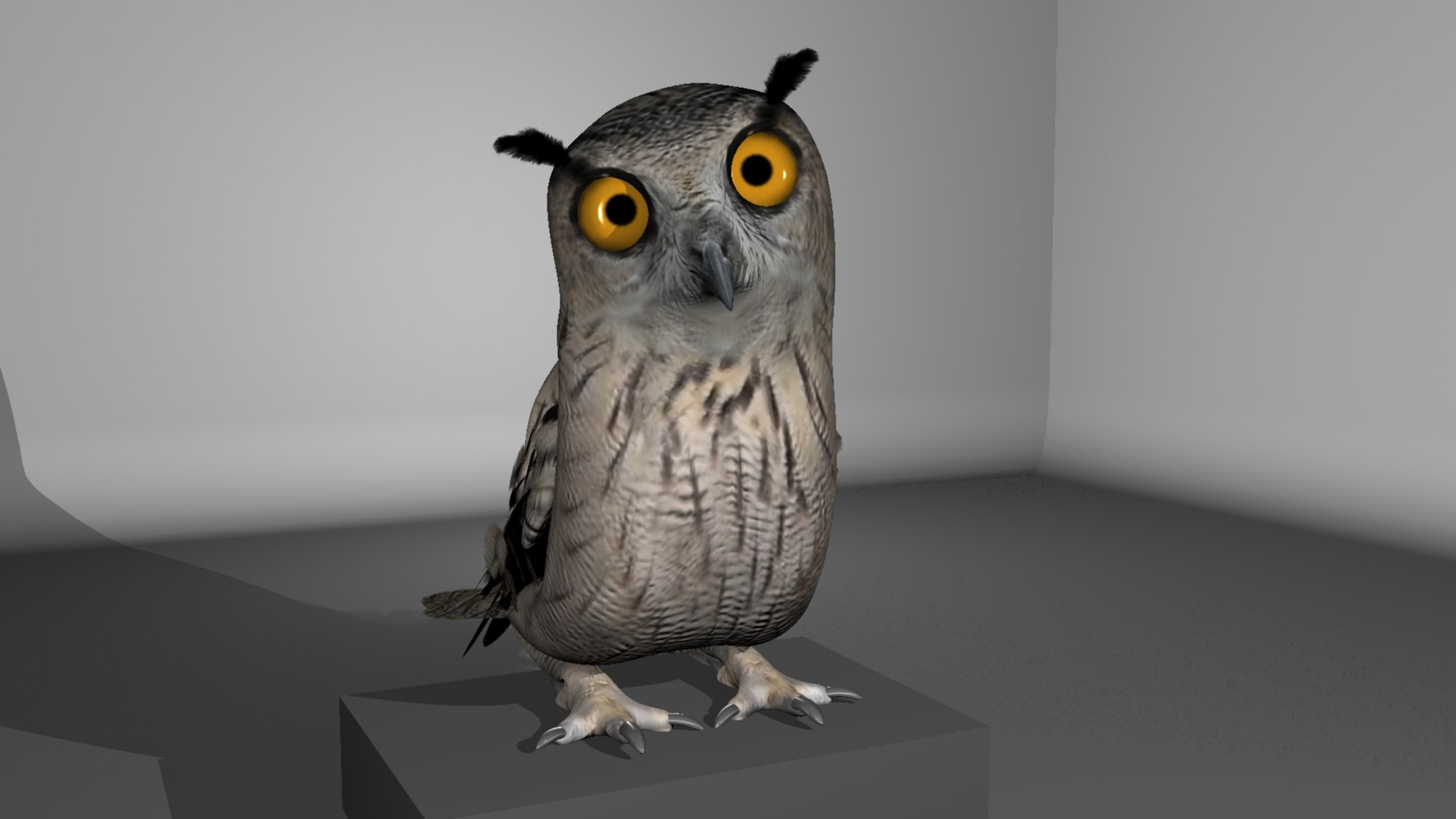 Owl 3D Model - TurboSquid 1372225