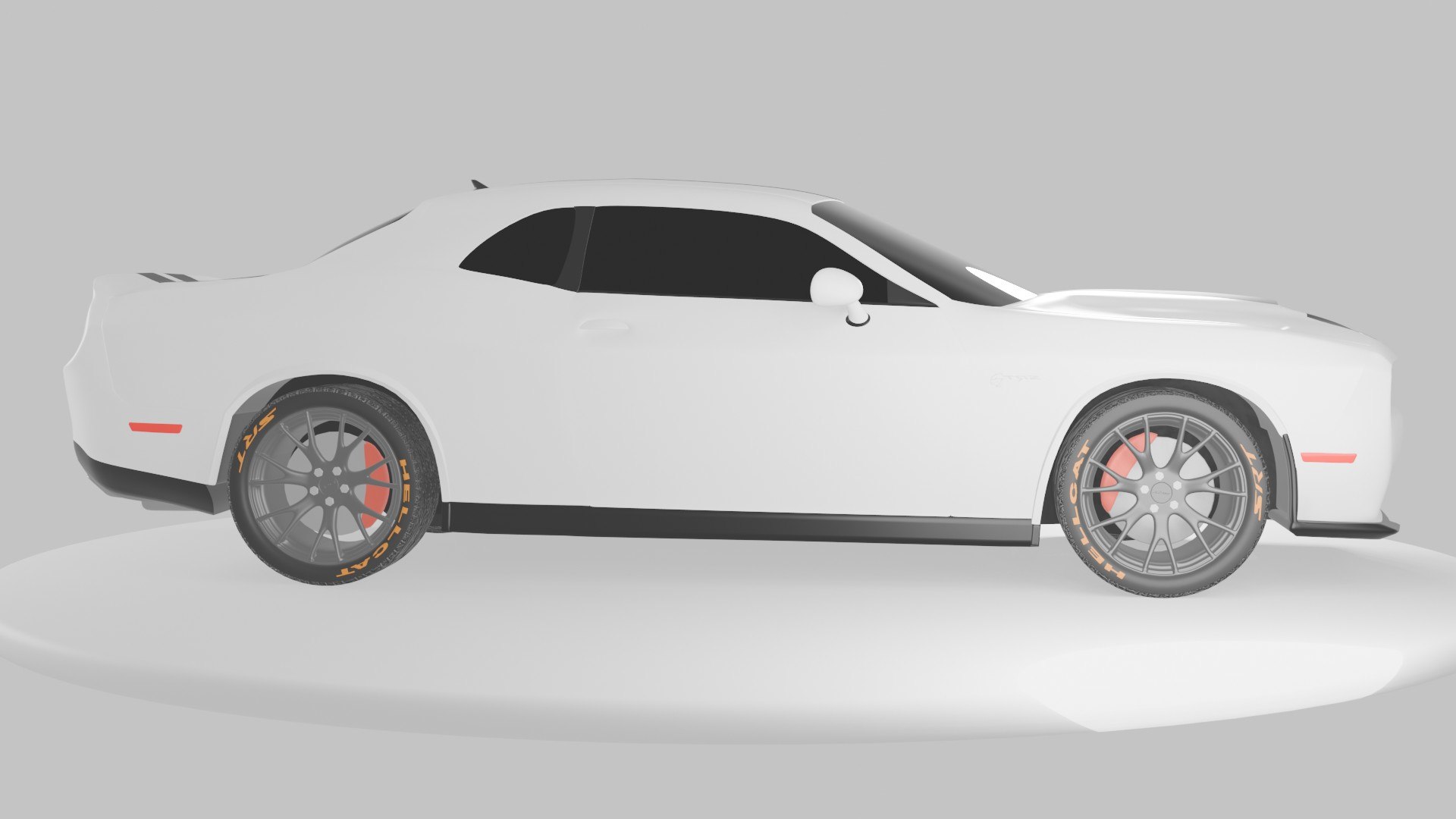 3D Model HELLCAT DODGE CHALLENGER - TurboSquid 2194061