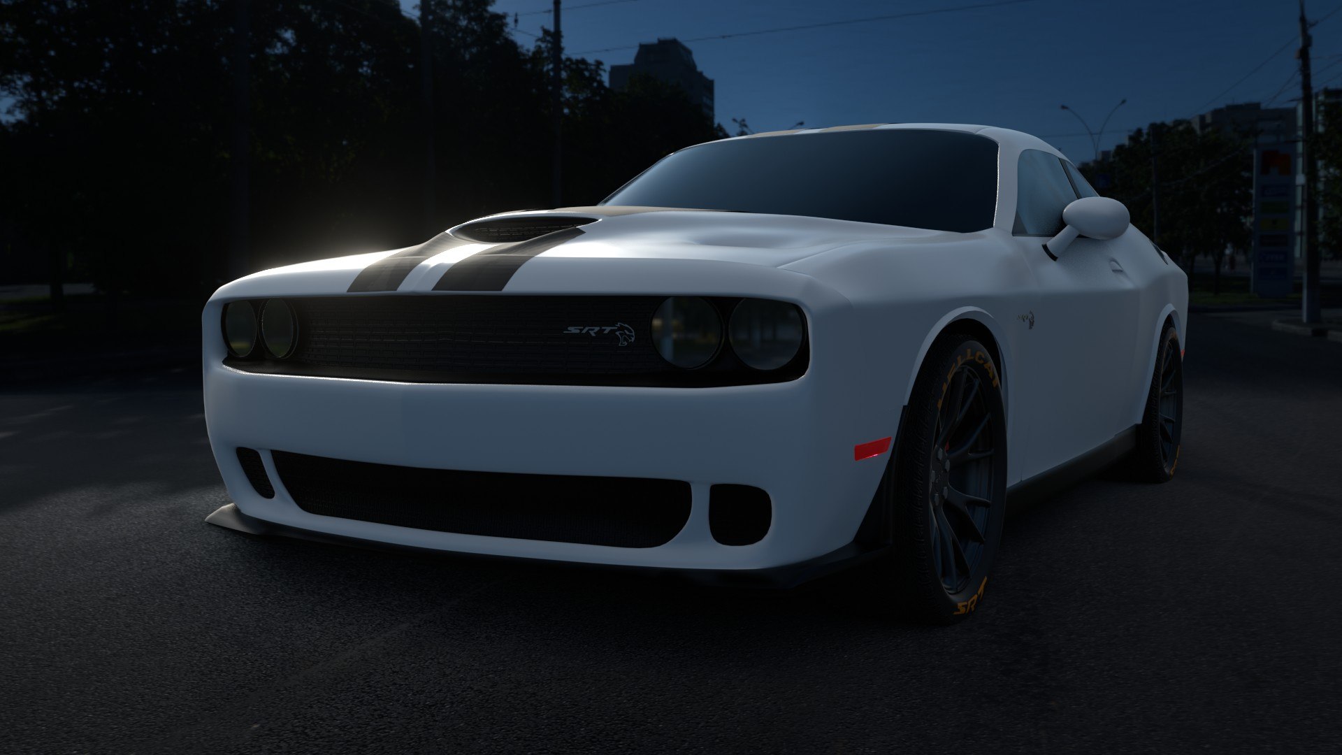 3D Model HELLCAT DODGE CHALLENGER - TurboSquid 2194061