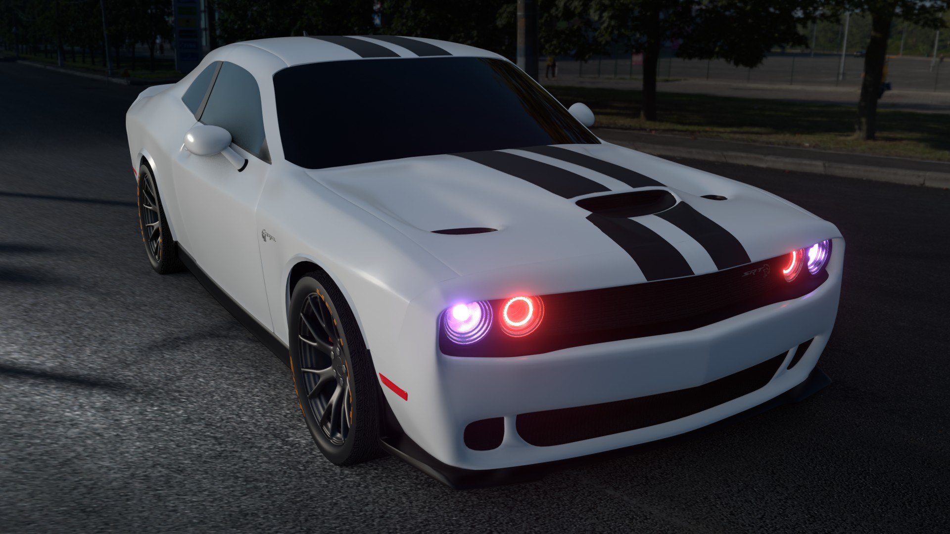 3D Model HELLCAT DODGE CHALLENGER - TurboSquid 2194061