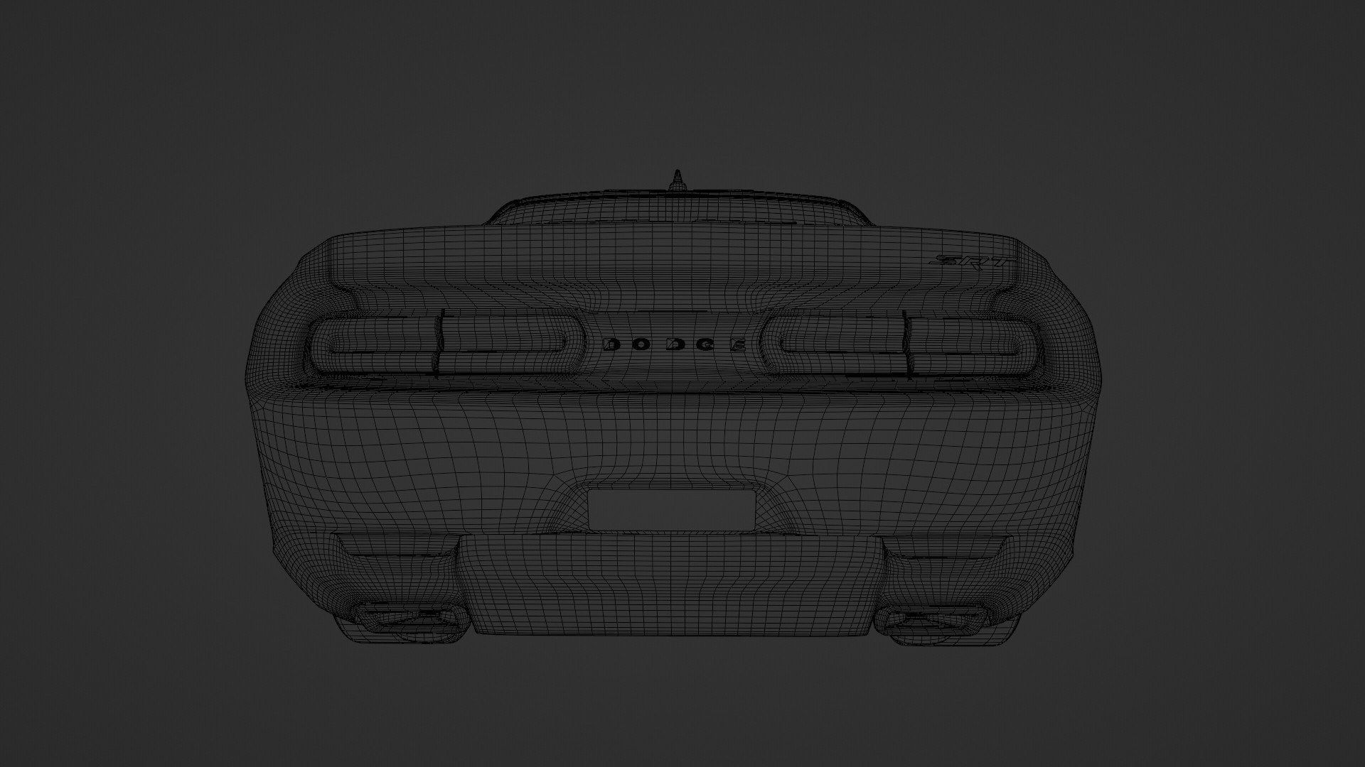 3D Model HELLCAT DODGE CHALLENGER - TurboSquid 2194061