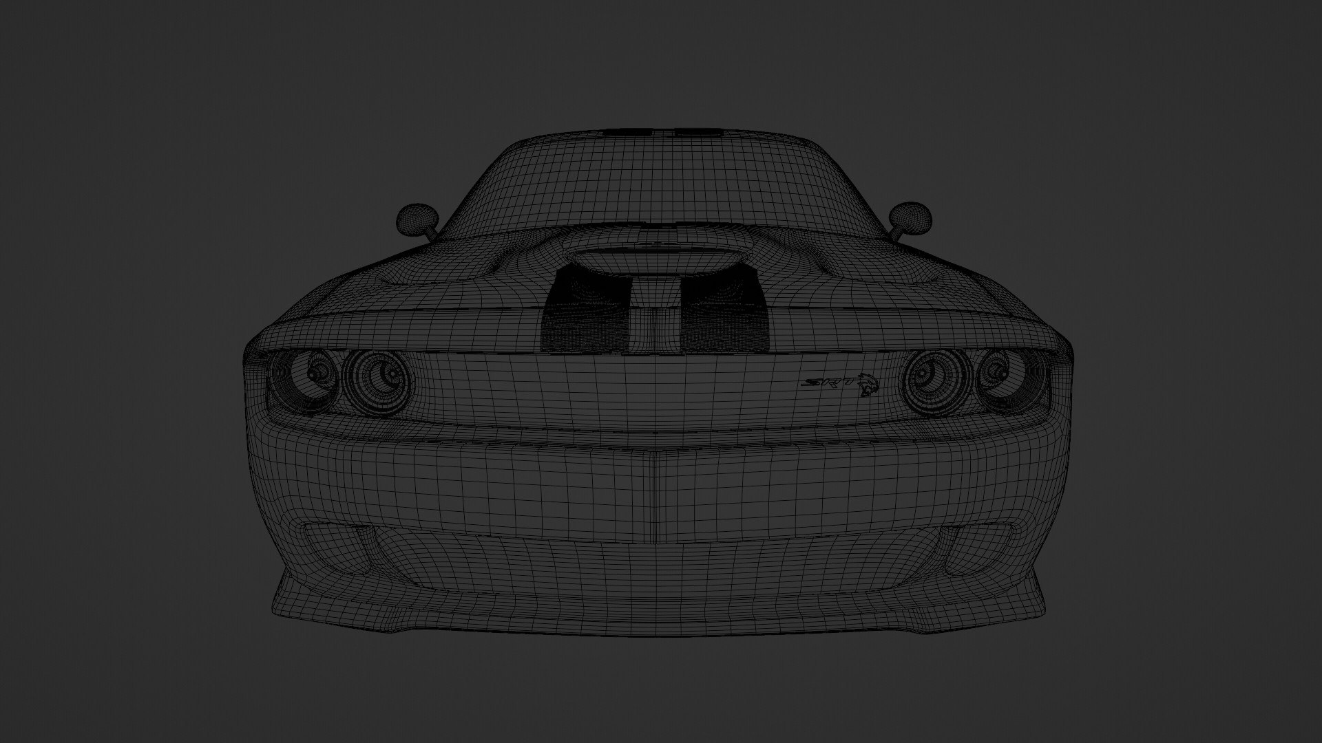 3D Model HELLCAT DODGE CHALLENGER - TurboSquid 2194061