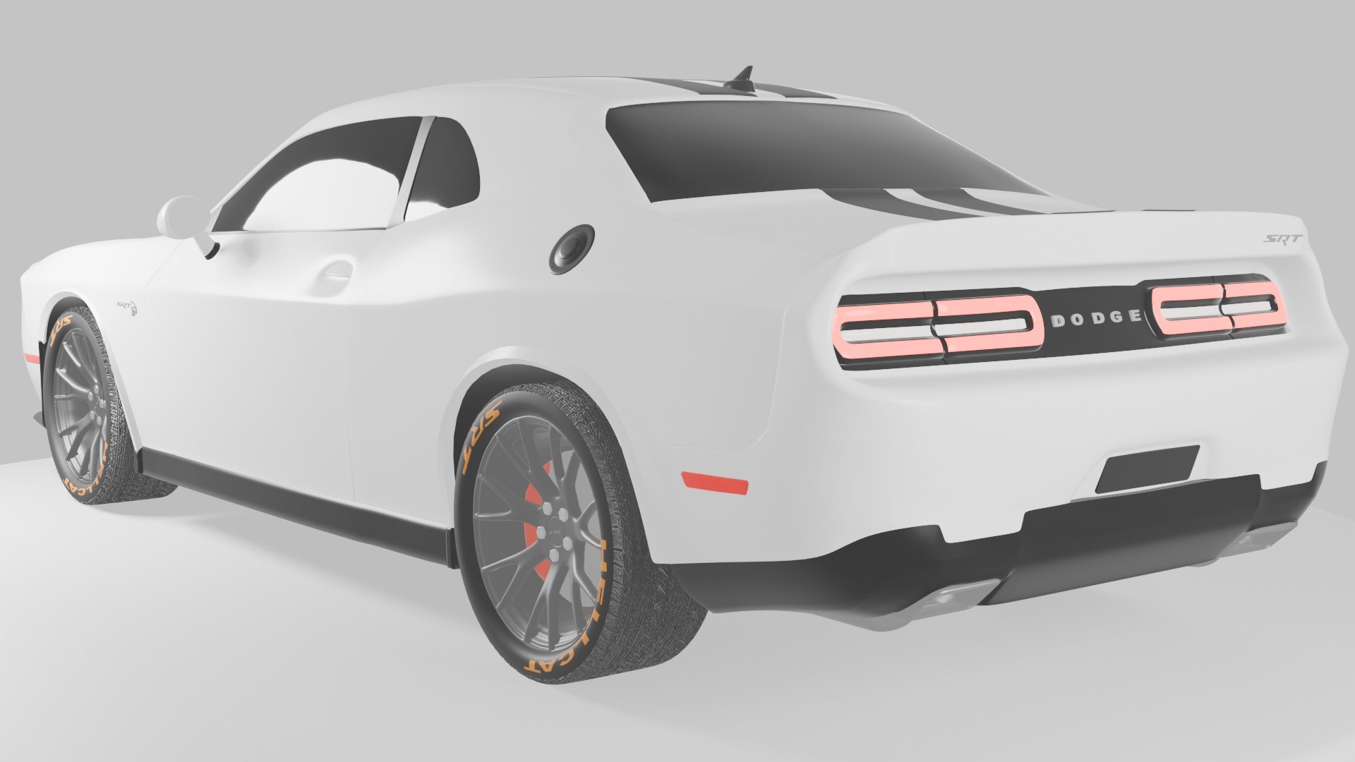 3D Model HELLCAT DODGE CHALLENGER - TurboSquid 2194061