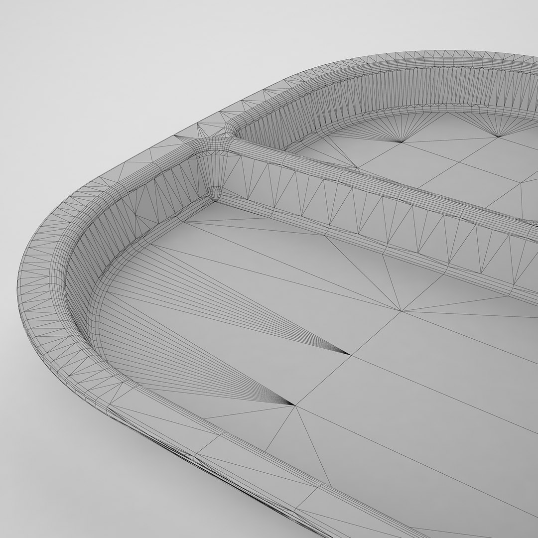 3d Model Lunch Food Tray