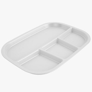 3d model of lunch food tray