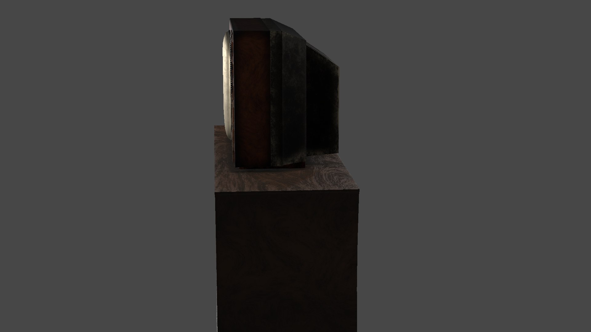 Old Classic Wooden Vintage TV Low Poly 3D Model - TurboSquid 1989152