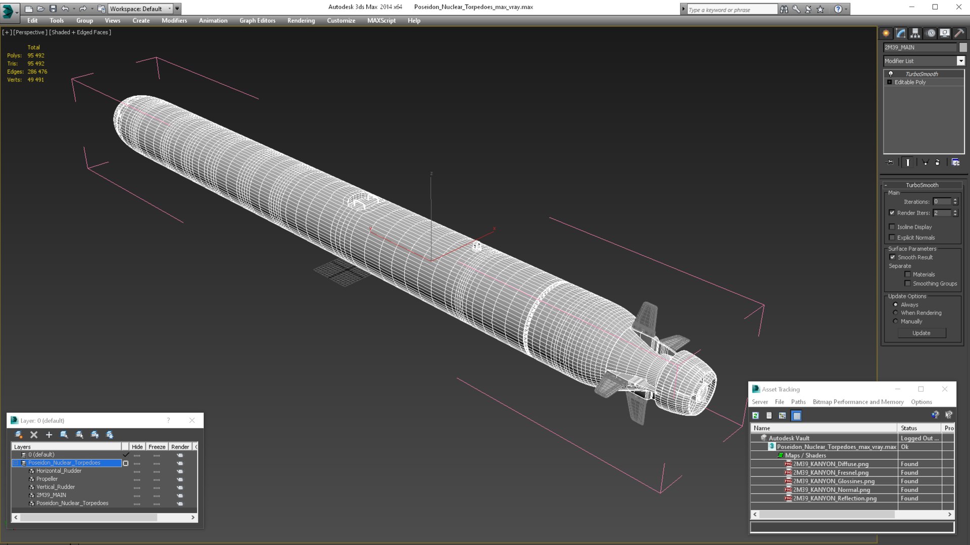 Poseidon Nuclear Torpedoes 3D model - TurboSquid 2011390