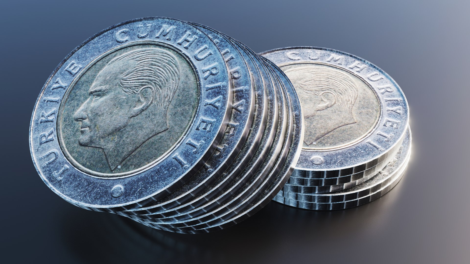 3D Turkish Lira Coin - TurboSquid 2293712