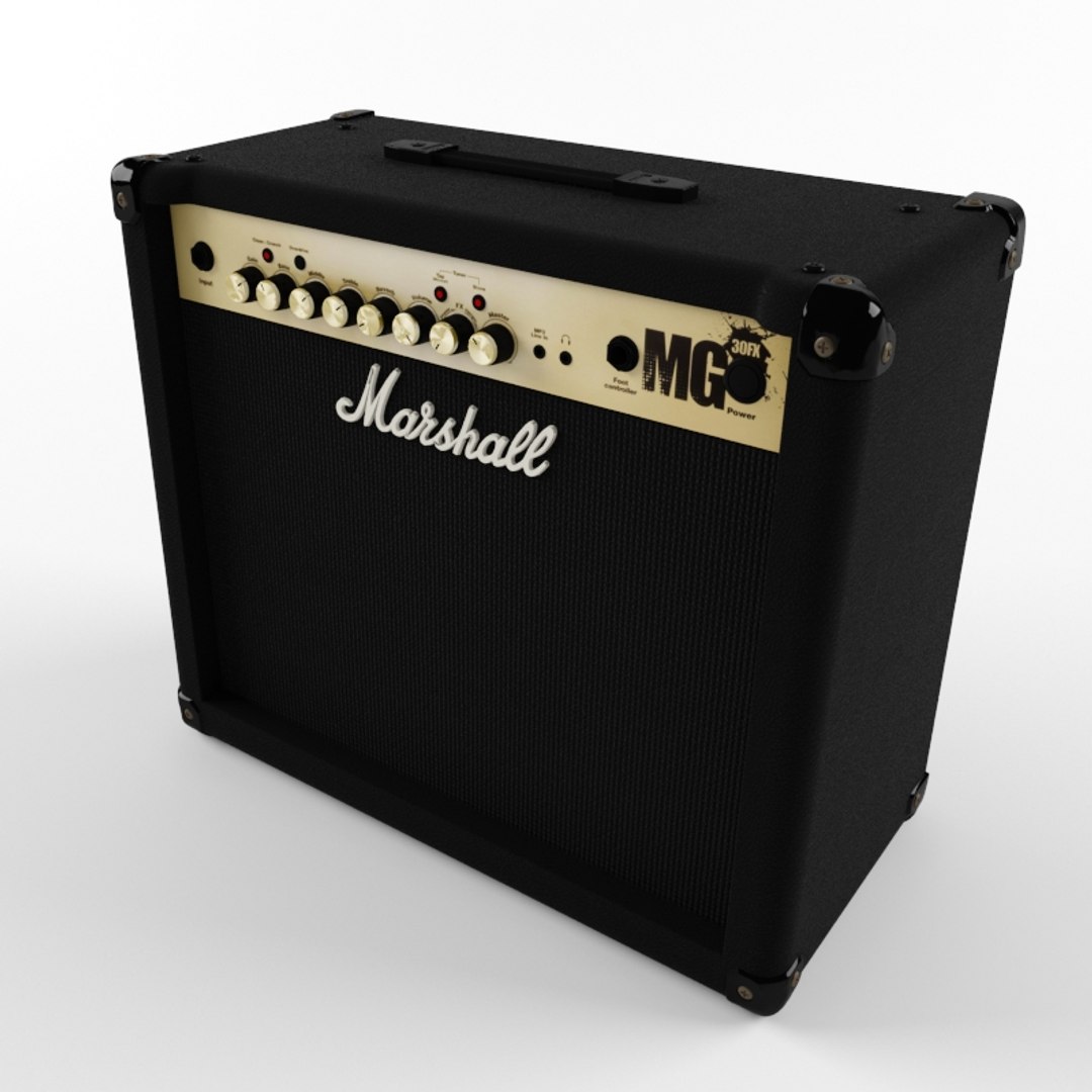 3d Guitar Amplifier Marshall Mg30fx