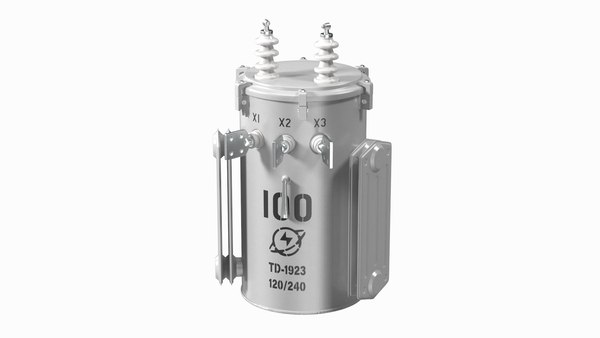modelo 3d Transformador de poste eléctrico monofásico - TurboSquid 2170490