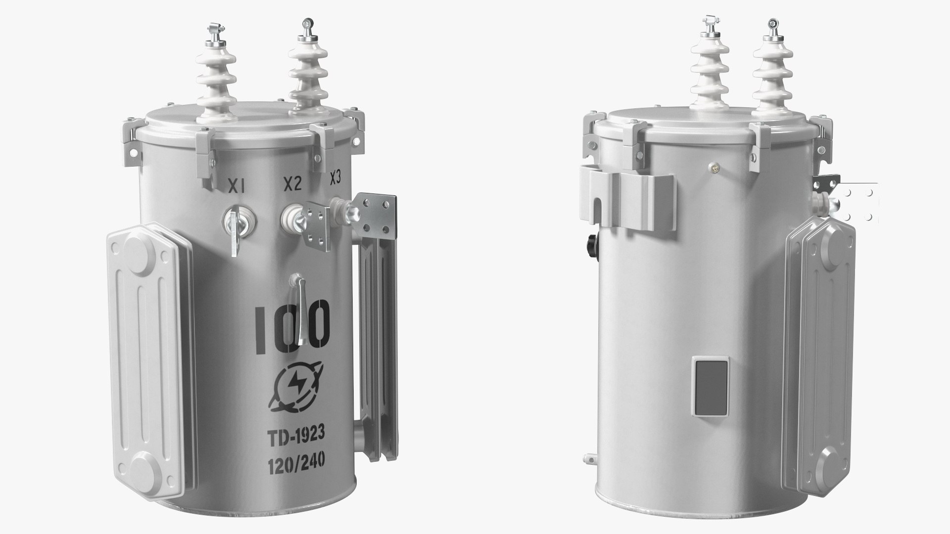 Single Phase Electric Pole Transformer Model - TurboSquid 2170490