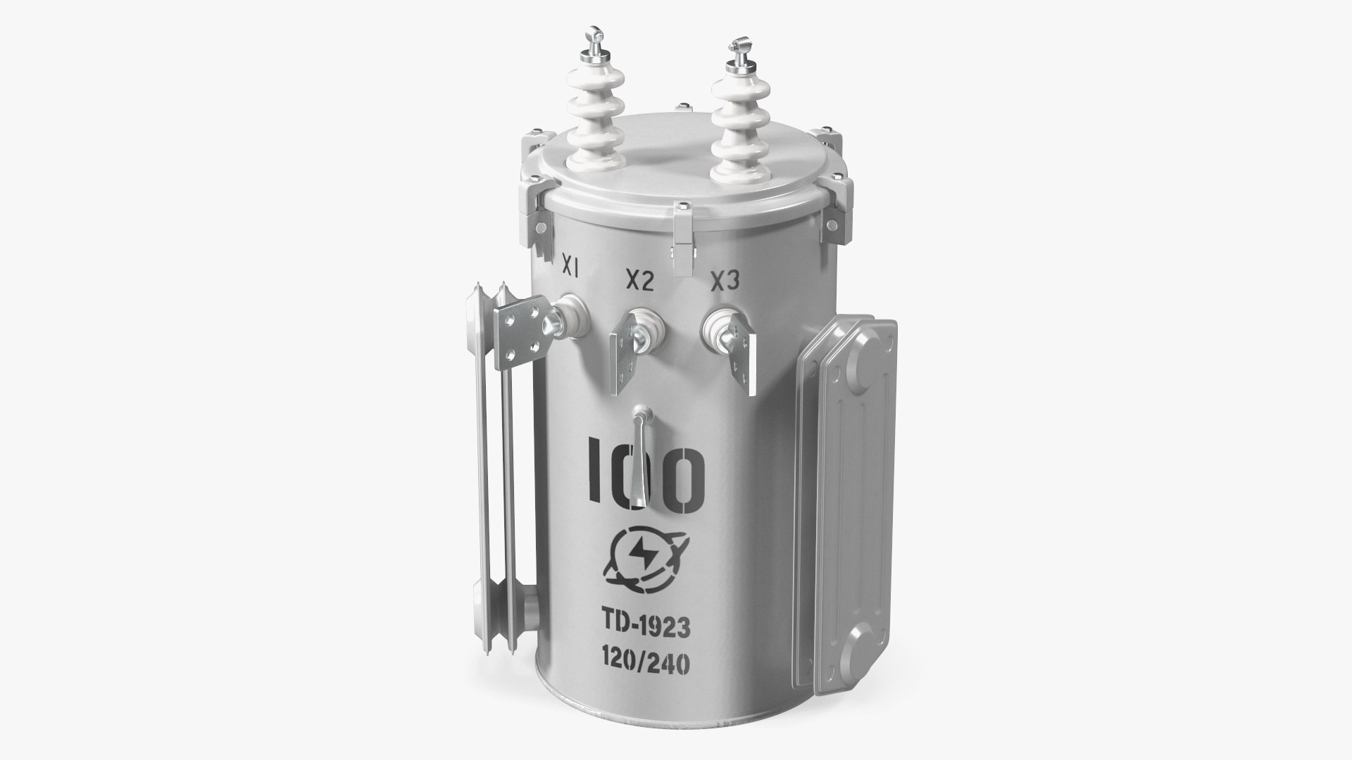 Single Phase Electric Pole Transformer model - TurboSquid 2170490