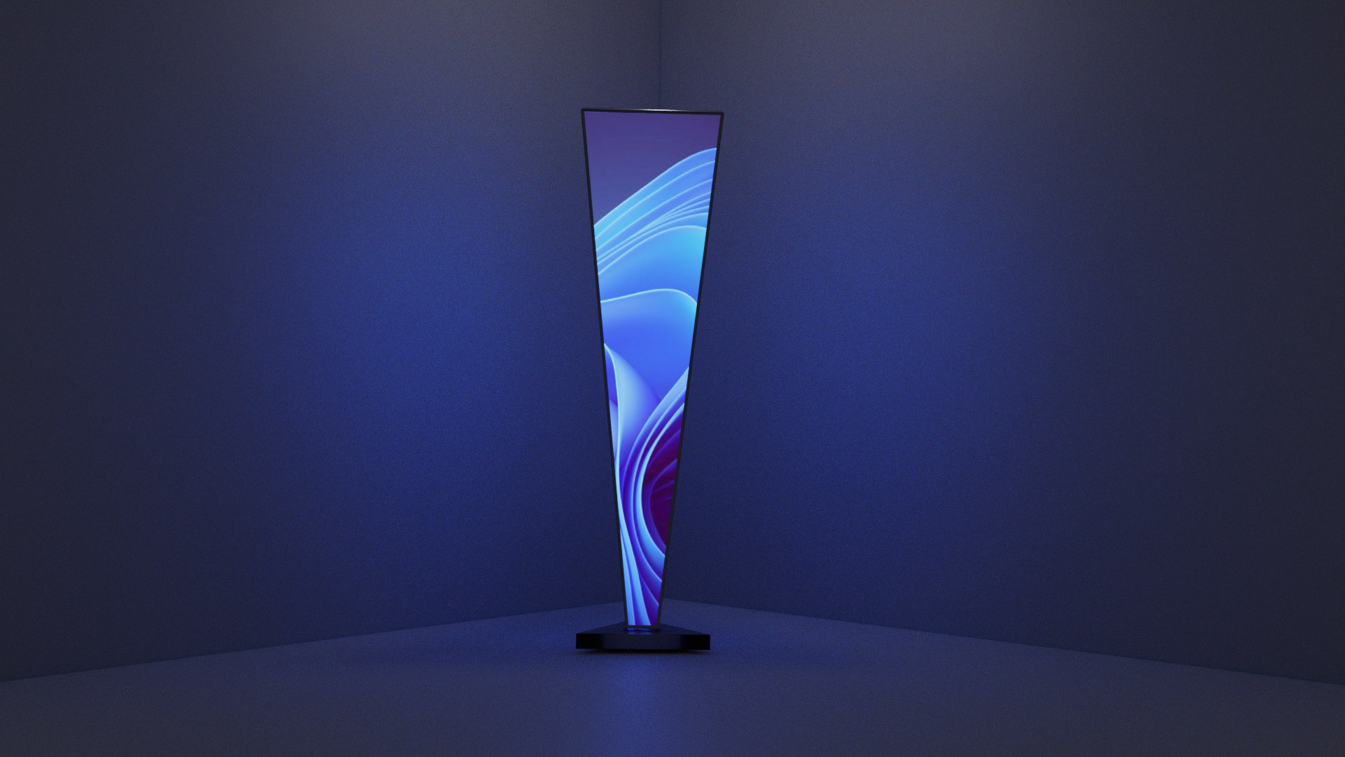 3D triangle oled screen - TurboSquid 1868770