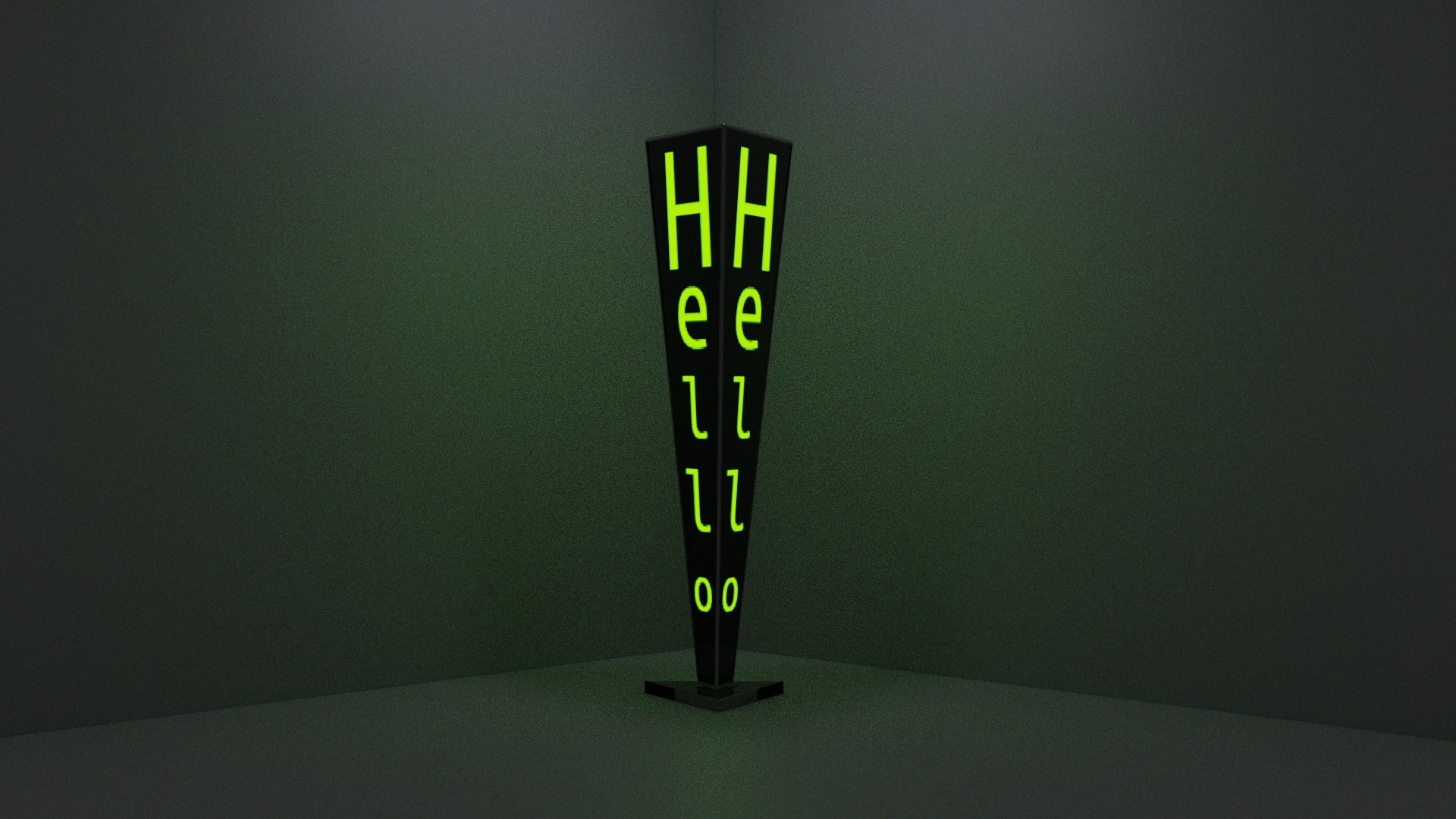 3D triangle oled screen - TurboSquid 1868770