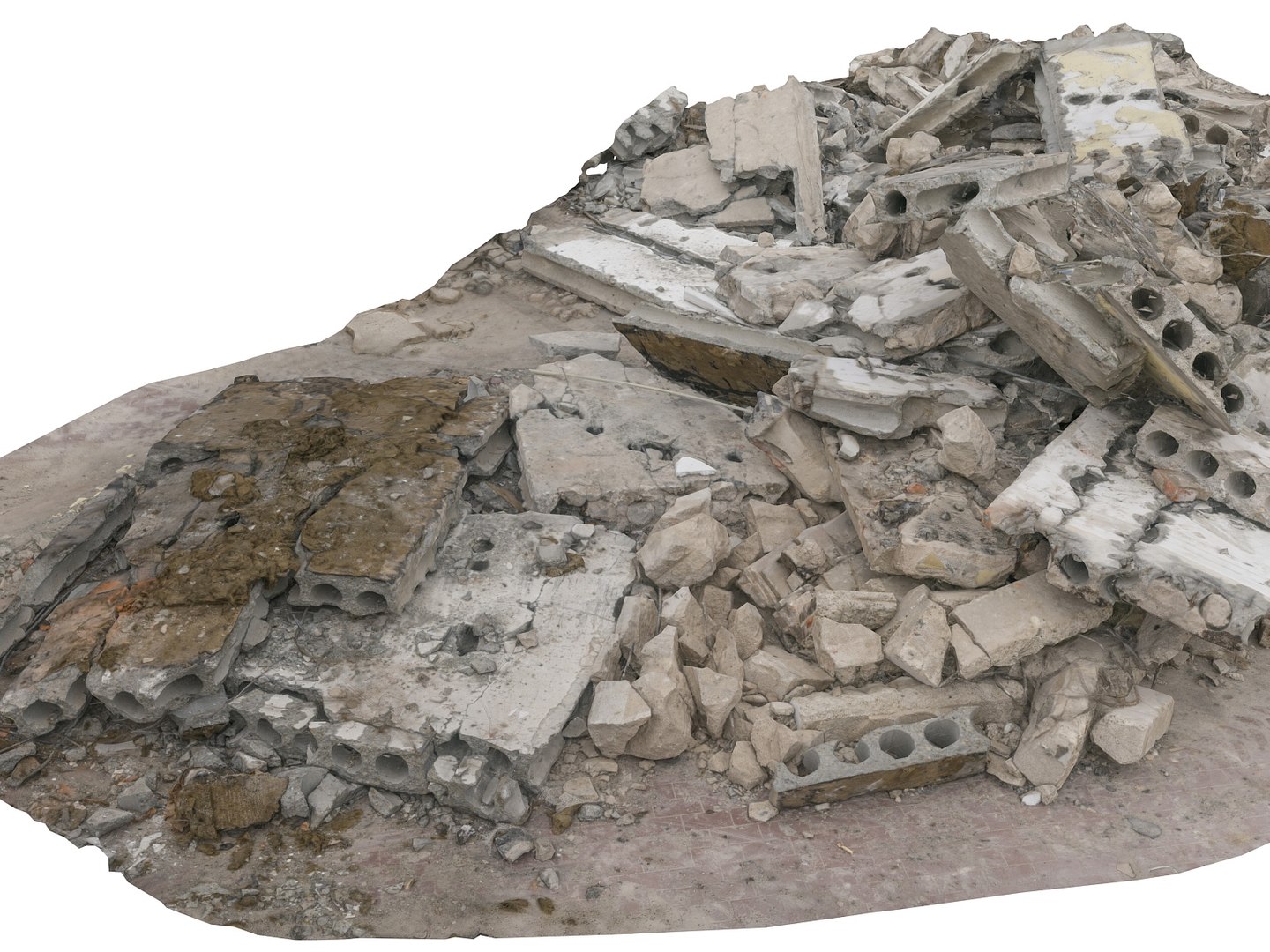Demolished Building 3d Model