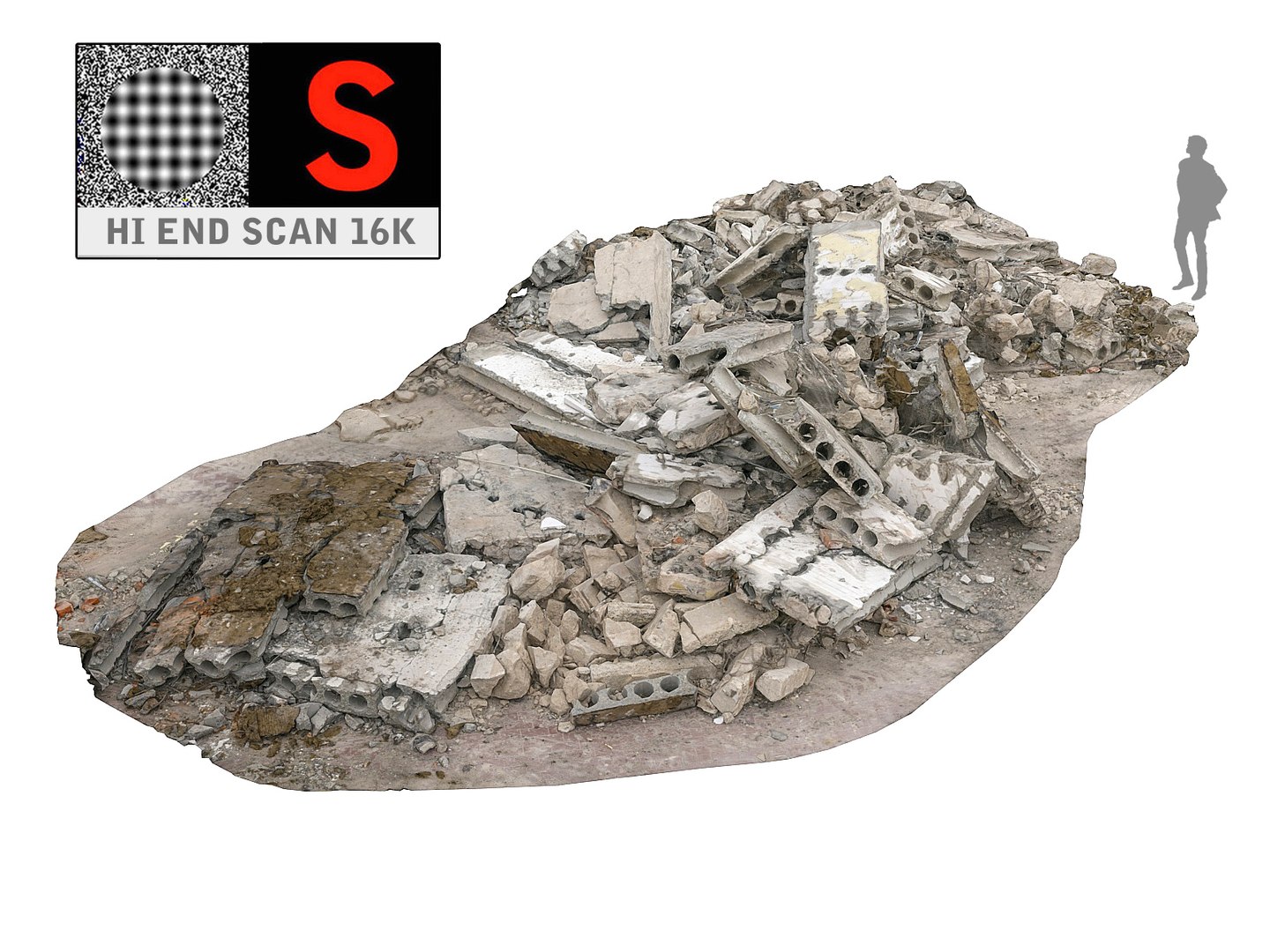 Demolished Building 3d Model