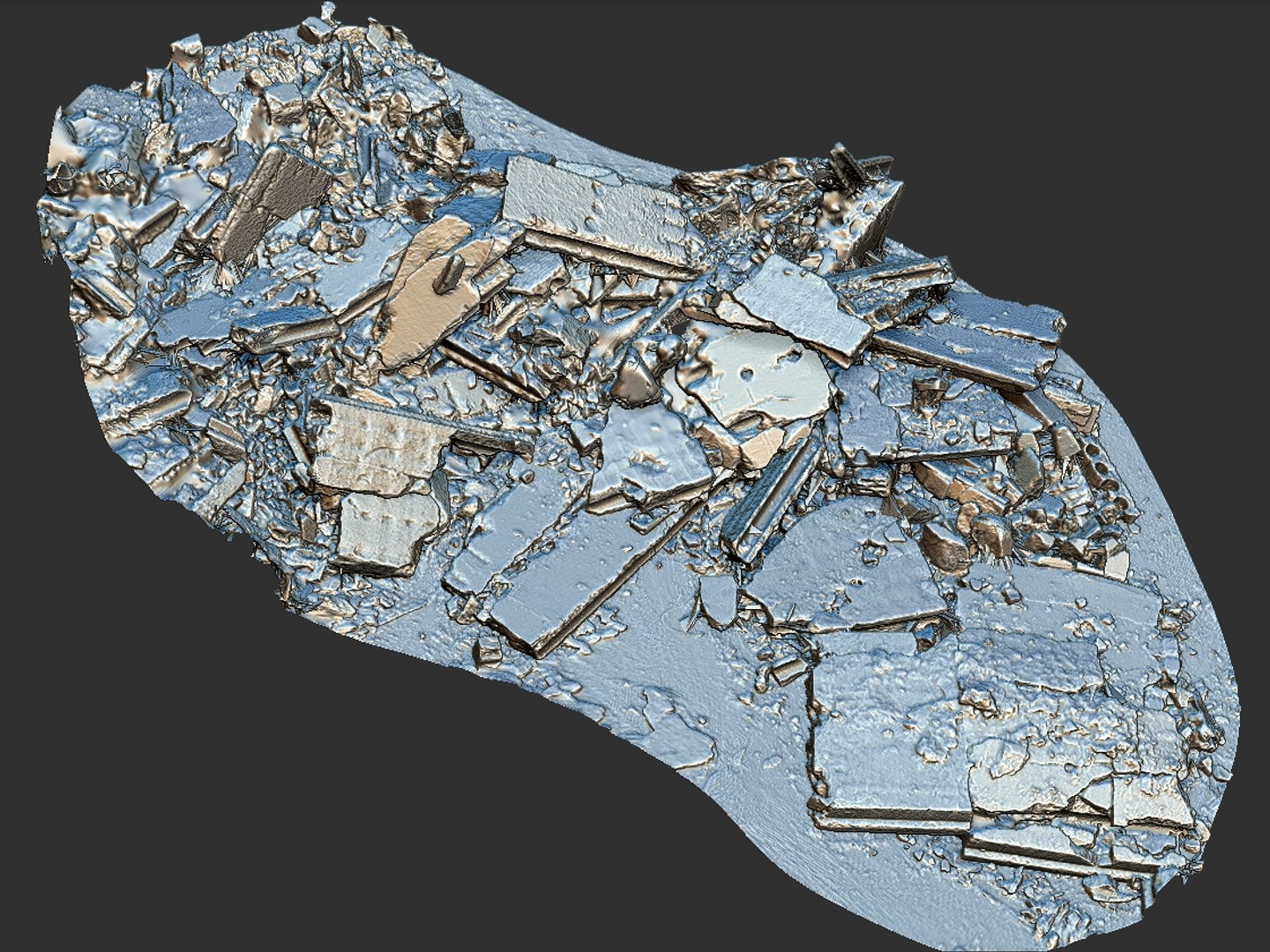 Demolished Building 3d Model
