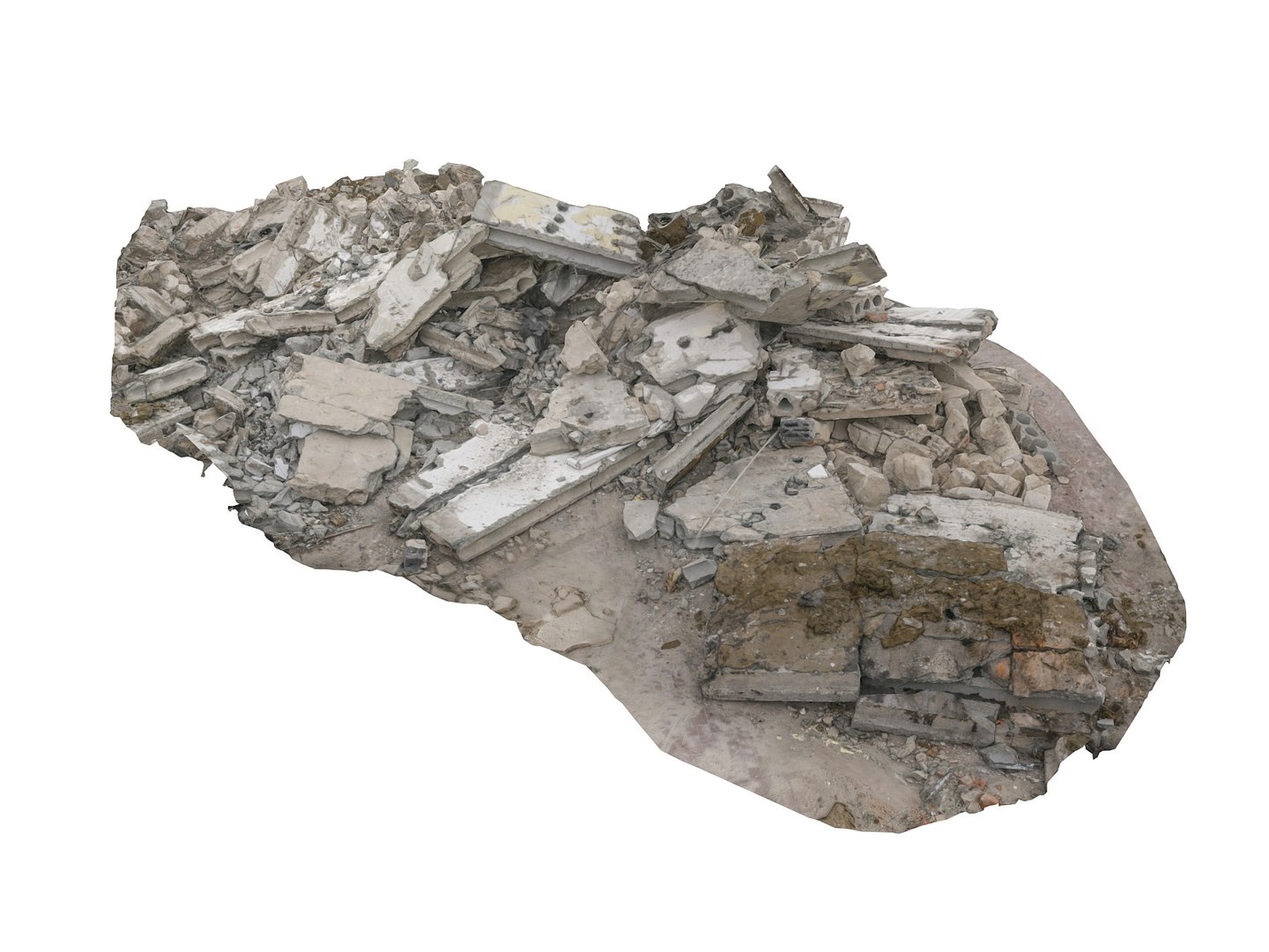 Demolished Building 3d Model