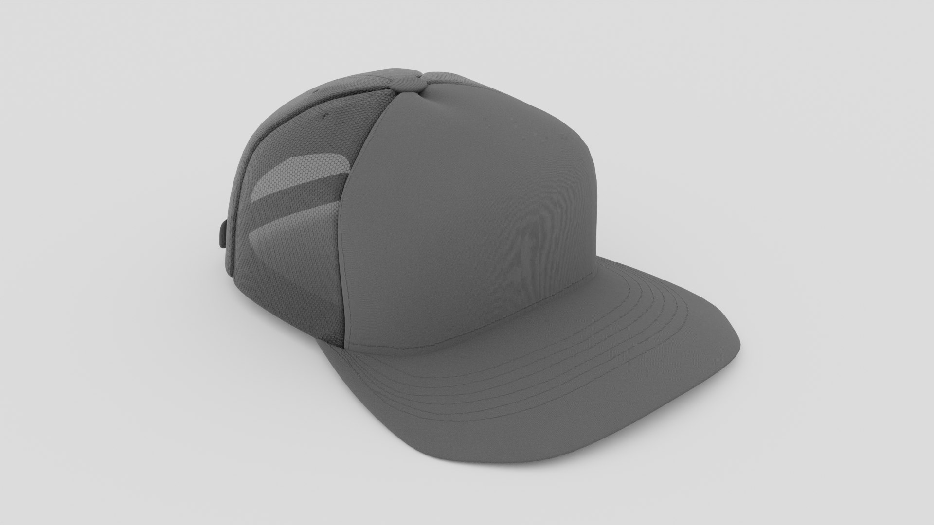 Velcro Trucker Cap 3D Model - TurboSquid 1908404