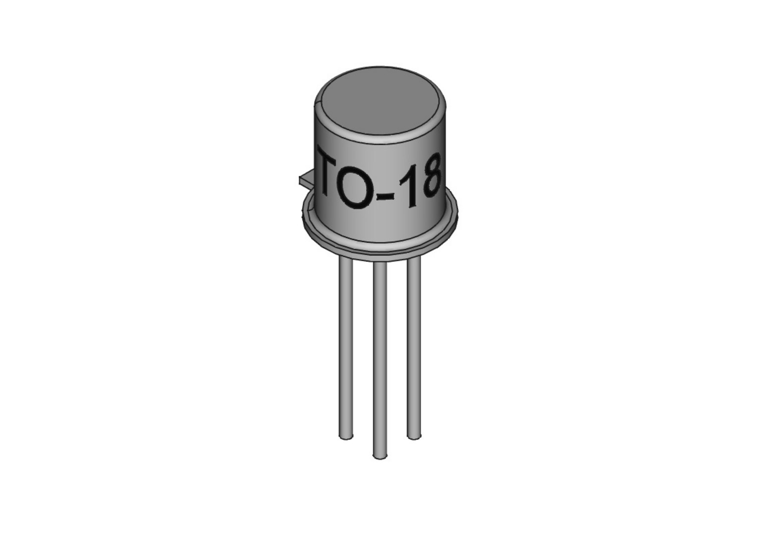 3D TO18 Transistor Case - TurboSquid 1999106